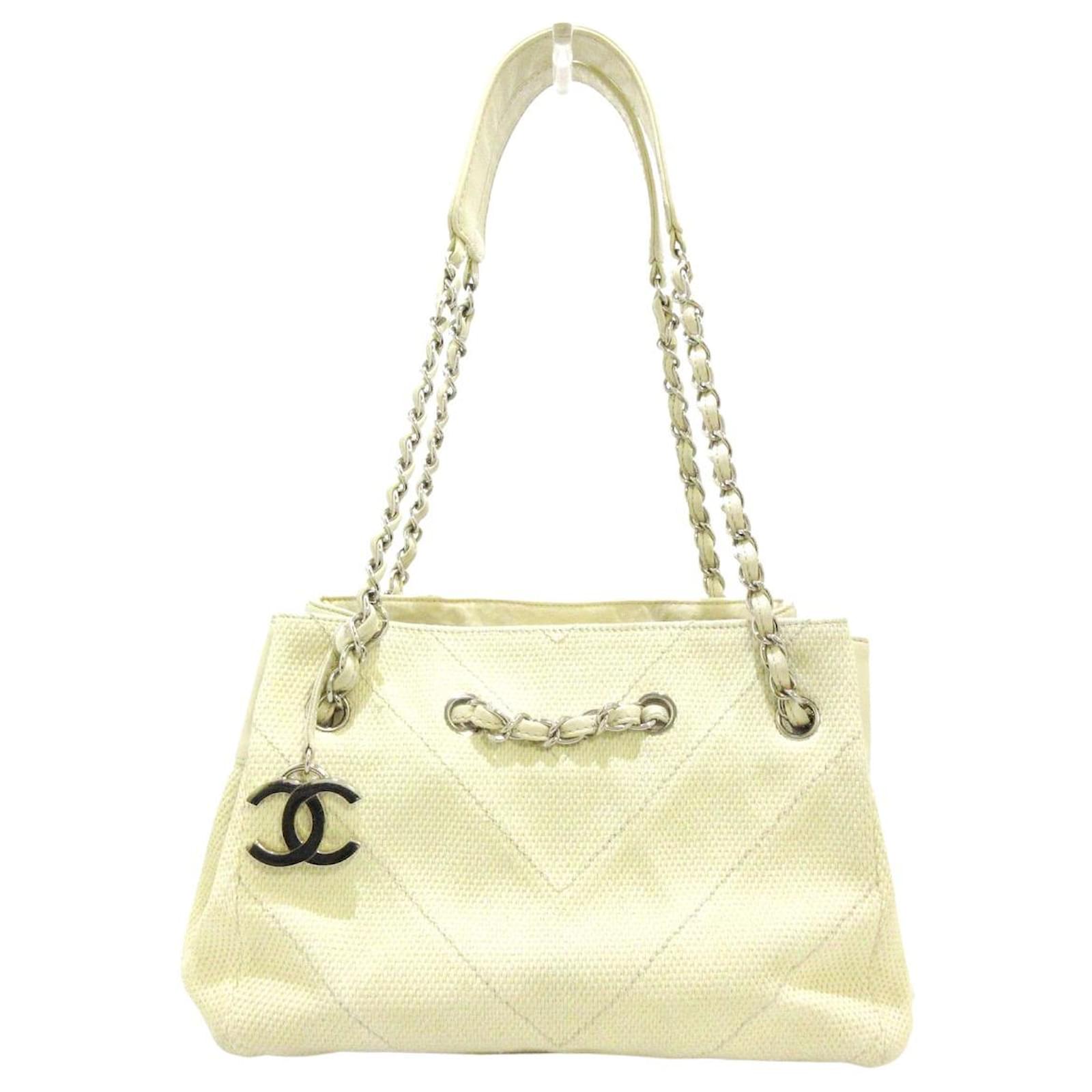 Chanel shoulder bag Cream Cotton ref.468134 - Joli Closet