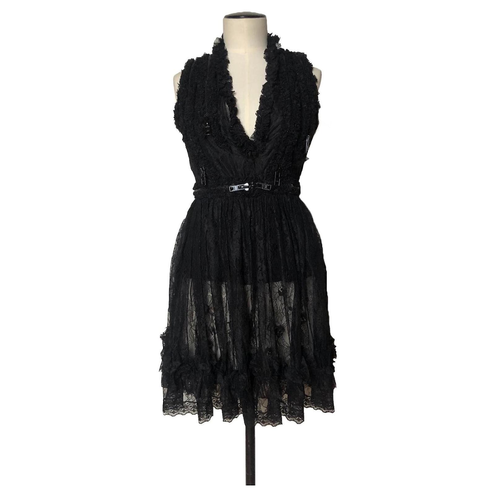 Robe en dentelle Givenchy signée Riccardo Tisci Noir ref.469514 - Joli ...