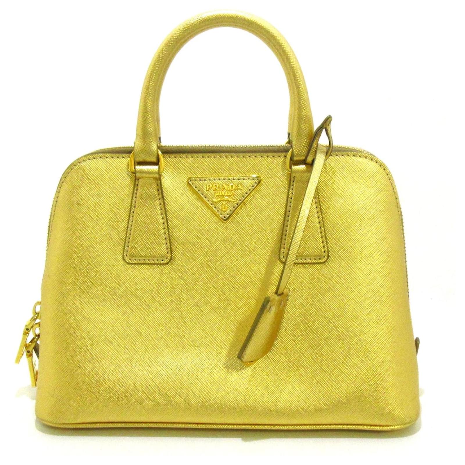 Prada Handtasche Golden Leder ref.470231 - Joli Closet