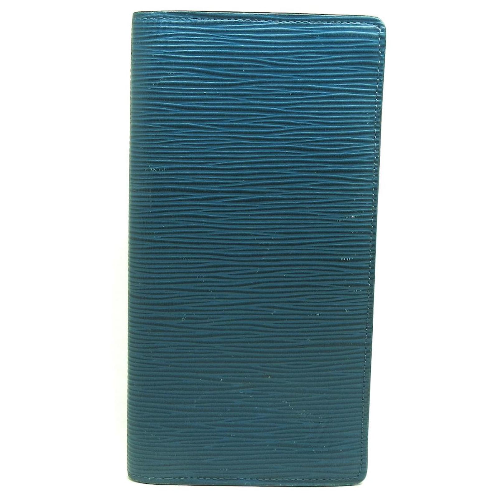 Louis Vuitton Brazza Blue Leather ref.471748 - Joli Closet