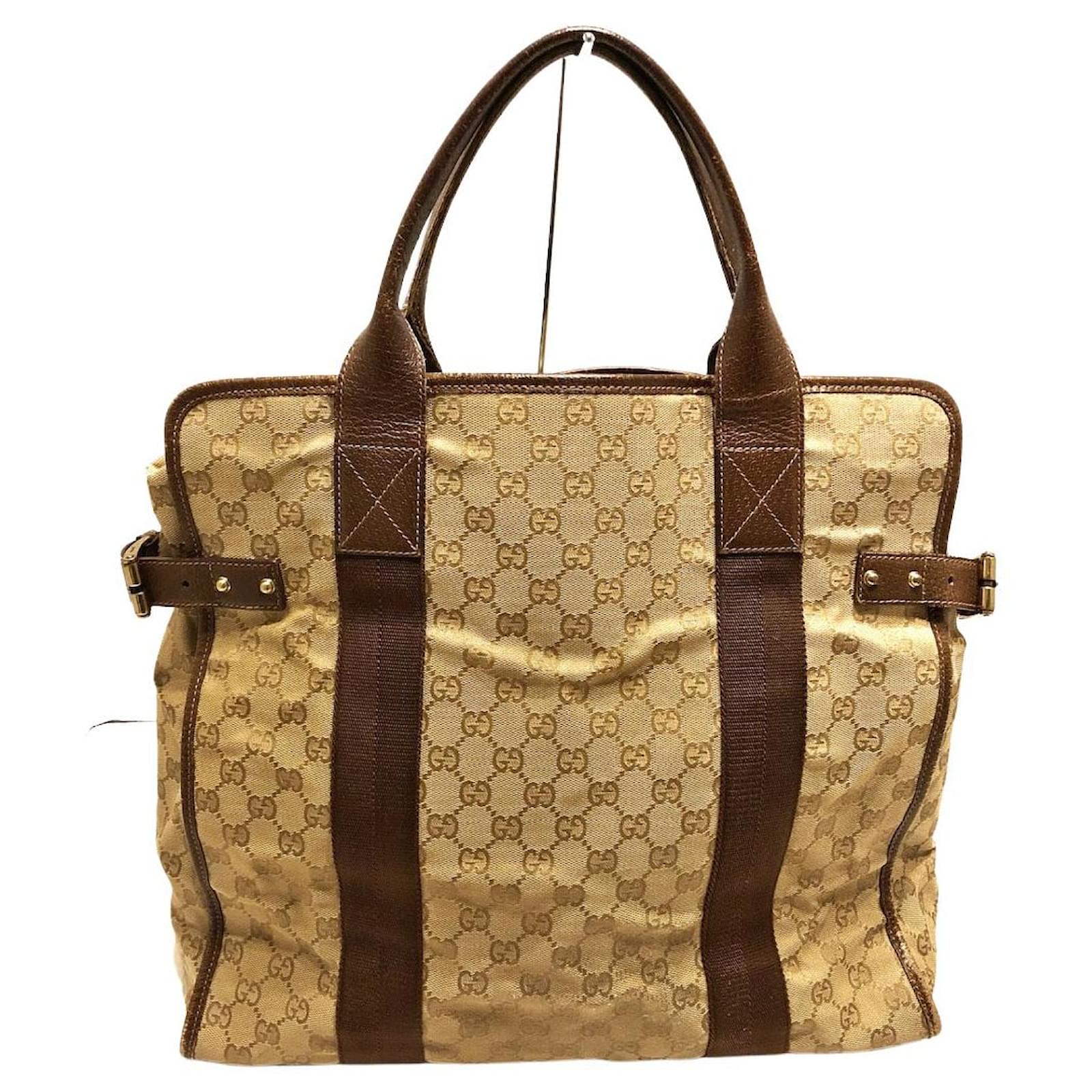 Gucci GG pattern Brown Leather ref.472409 - Joli Closet