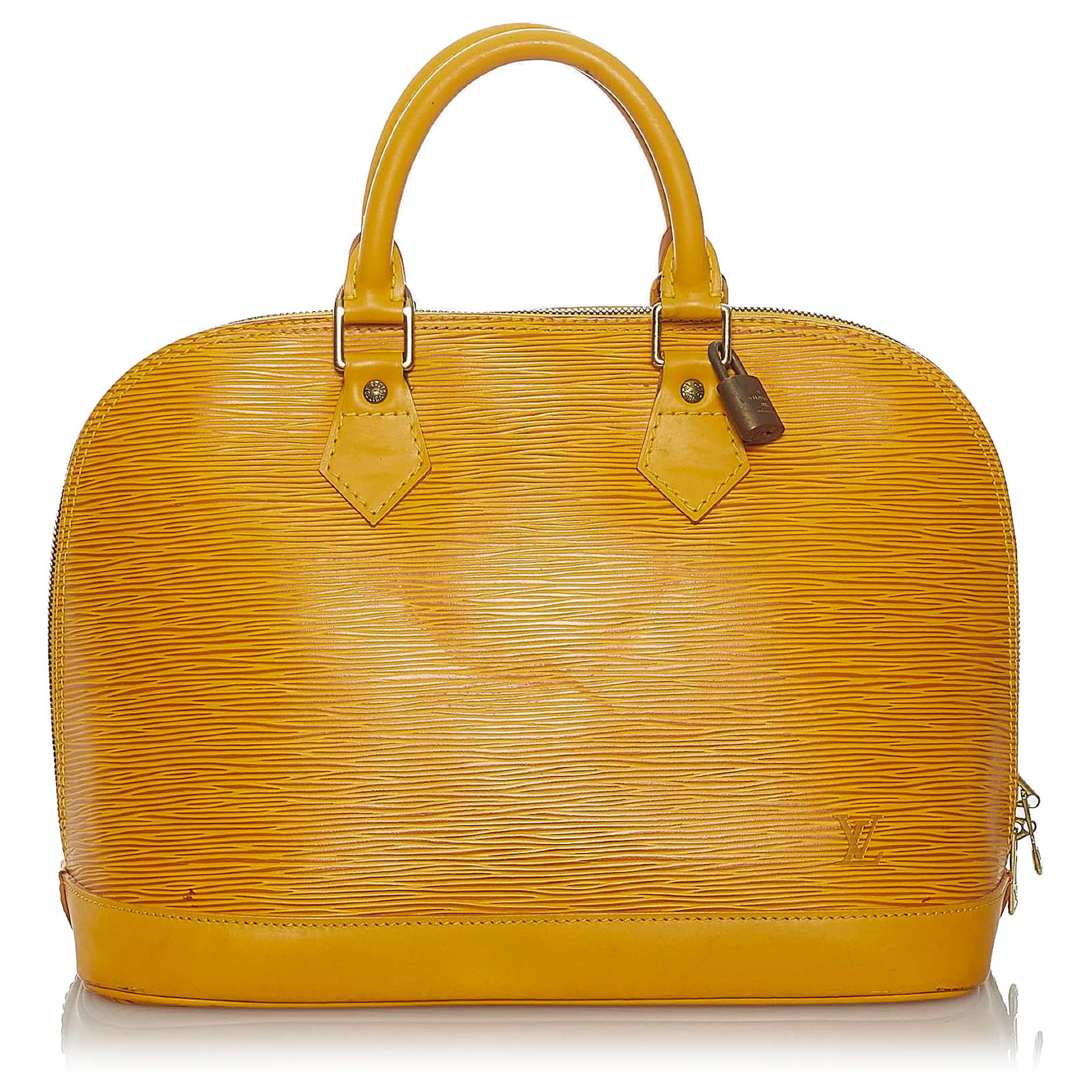 Louis Vuitton Yellow Epi Alma PM Leather ref.473455 - Joli Closet