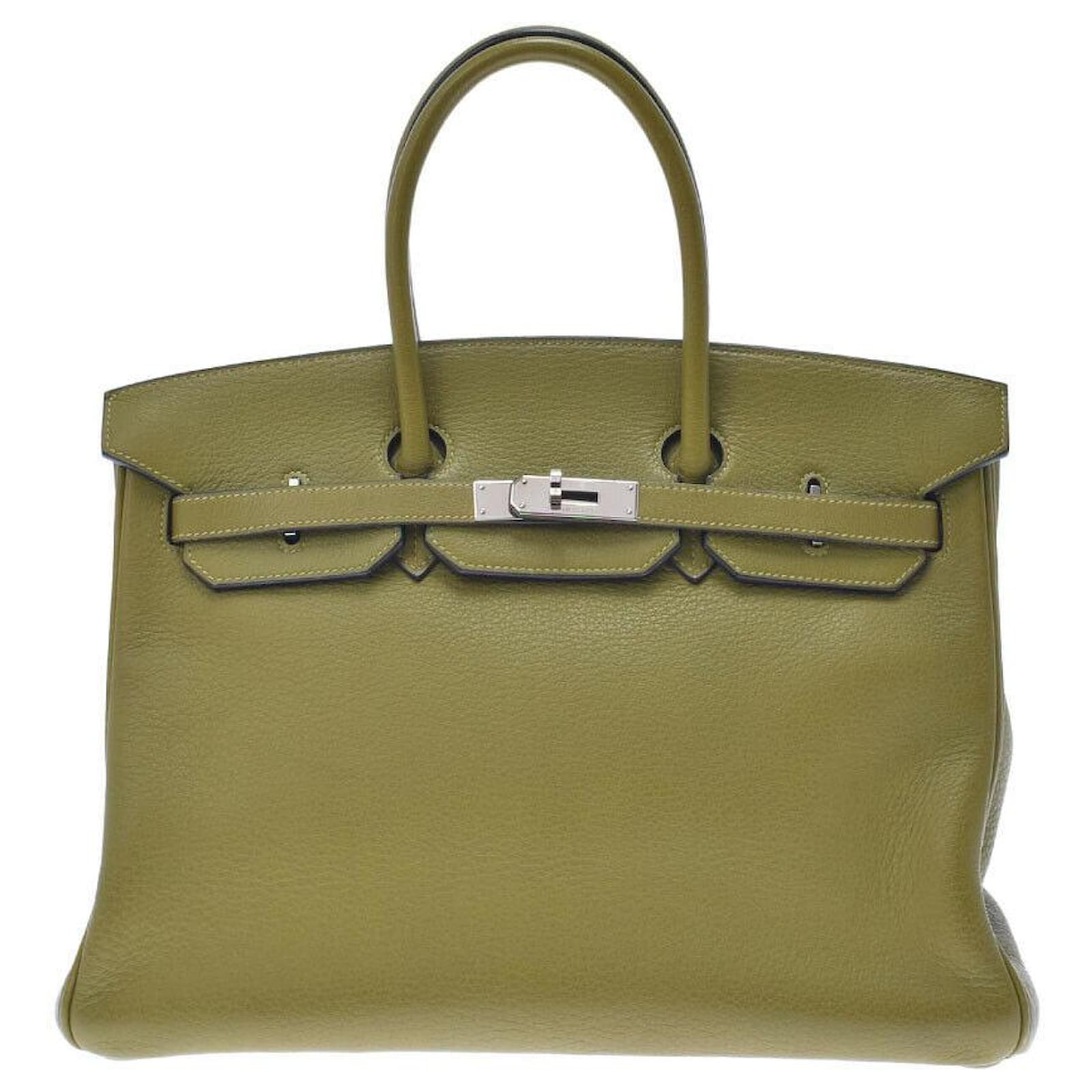 Hermès HERMES BIRKIN 35 Green Leather ref.479509 - Joli Closet