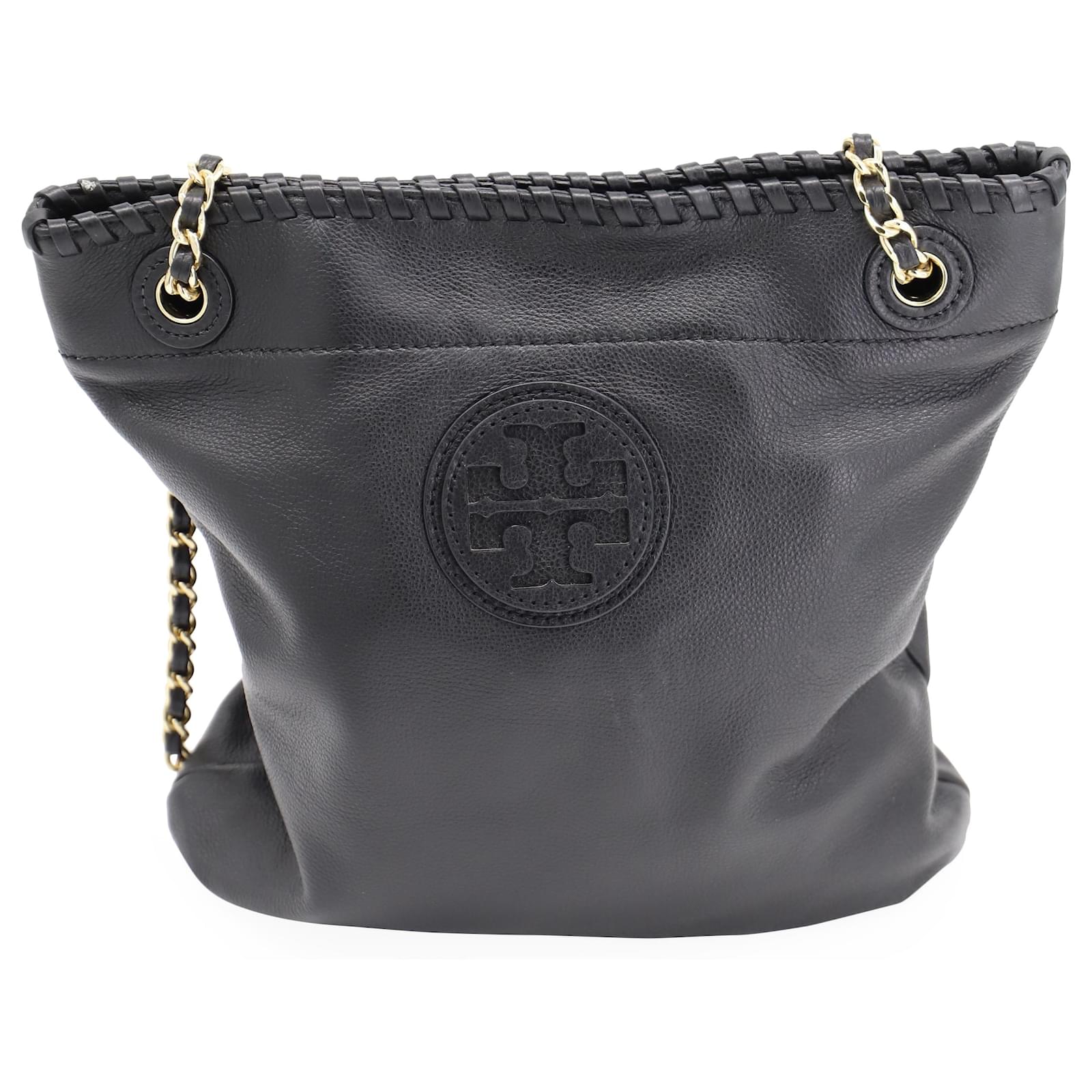 Tory Burch Marion Book Bag in Black Leather ref.479653 - Joli Closet