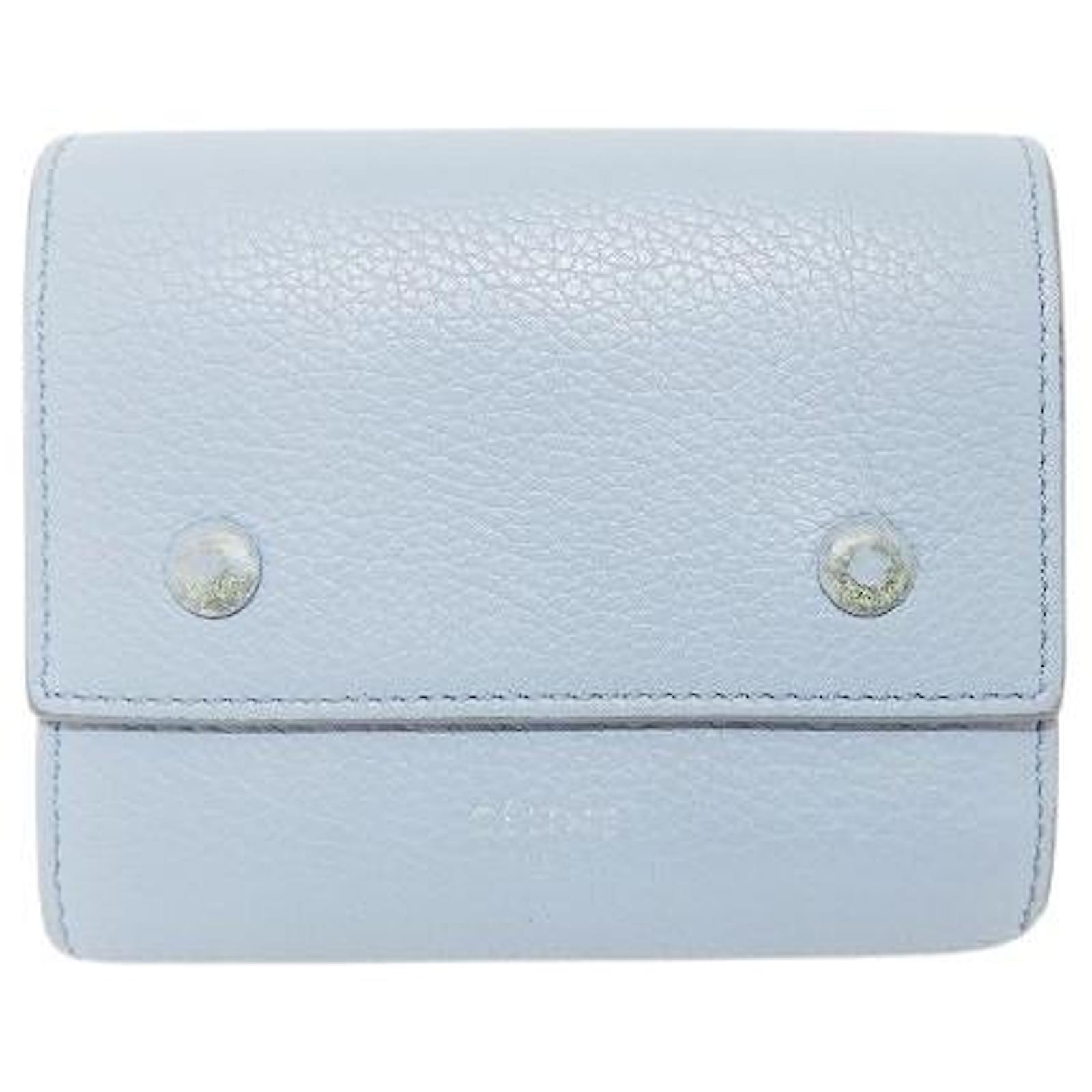 Céline Celine wallet Blue Leather ref.482699 - Joli Closet