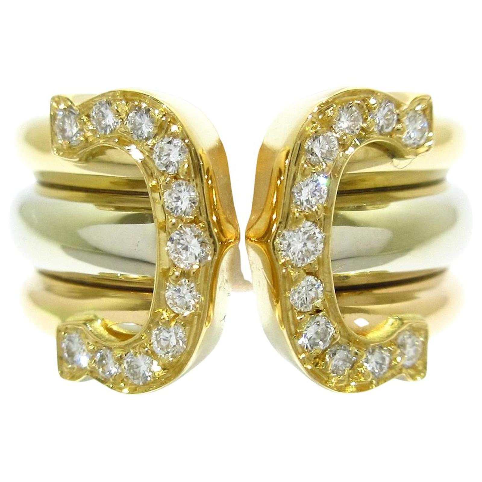 cartier 2C C2 Or jaune Doré ref.486823 - Joli Closet