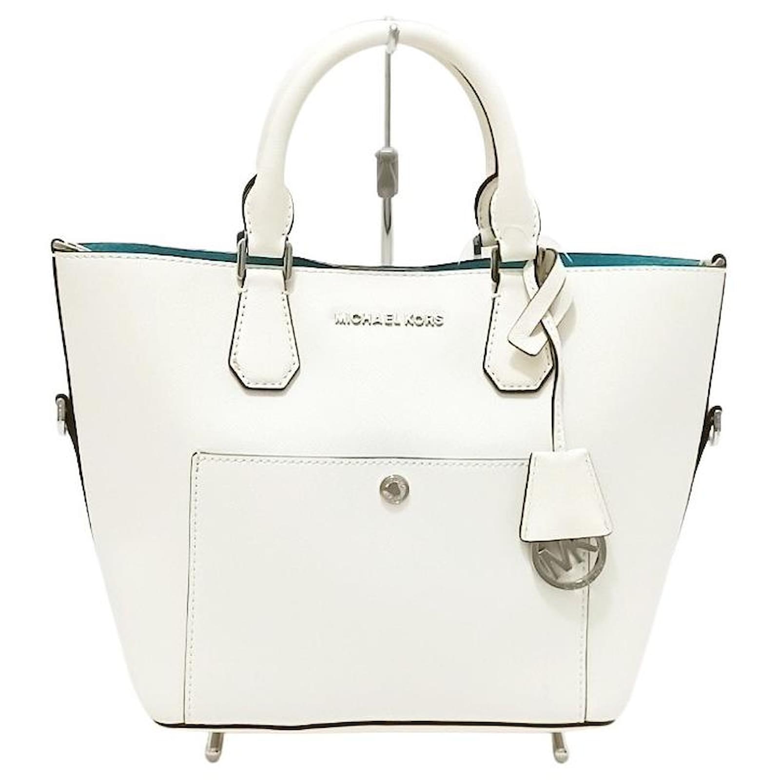 Michael Kors Handbag White Leather ref.487526 - Joli Closet