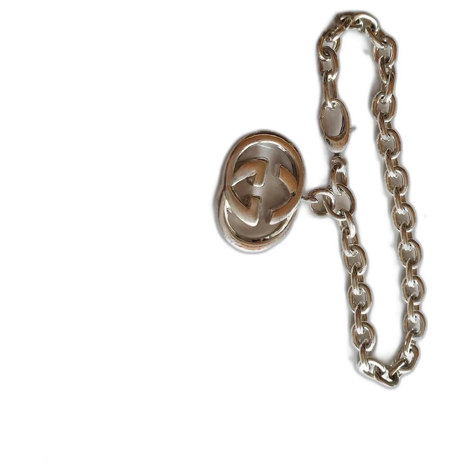 Gucci Sterling silver GG bracelet 18,5 cm Silvery ref.489580 - Joli Closet