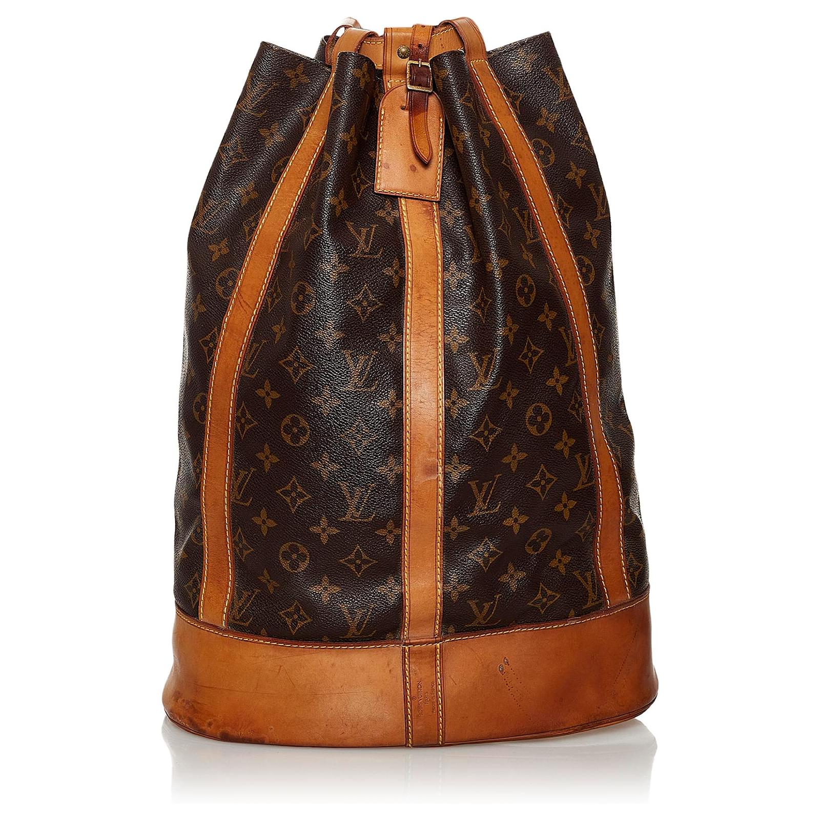 Louis Vuitton Brown Monogram Randonnee GM Leather Cloth ref.490610 ...