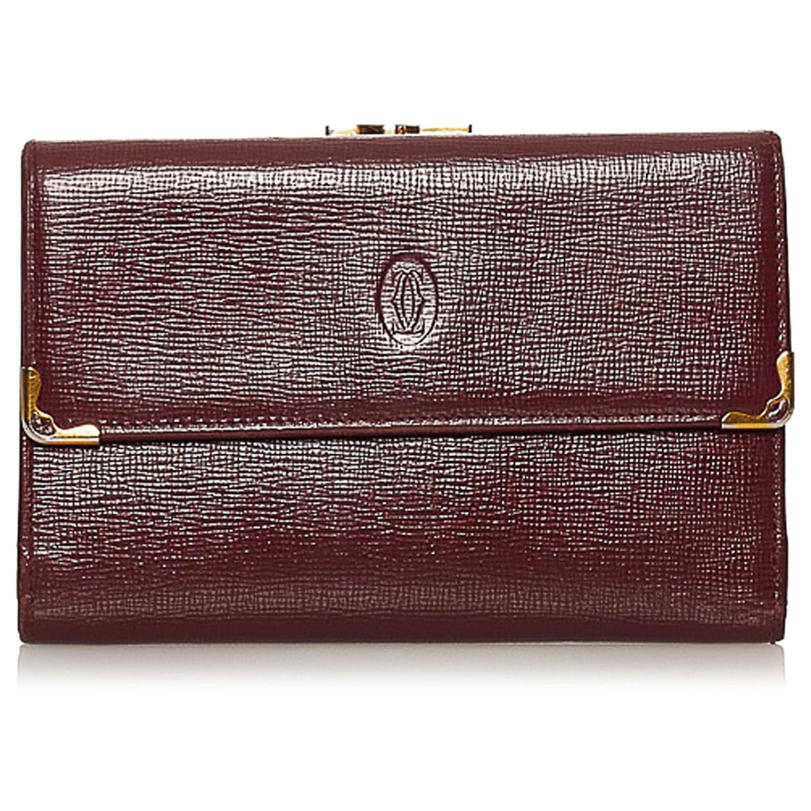 Cartier Red Must de Cartier Leather Small Wallet (Sold) - Joli Closet