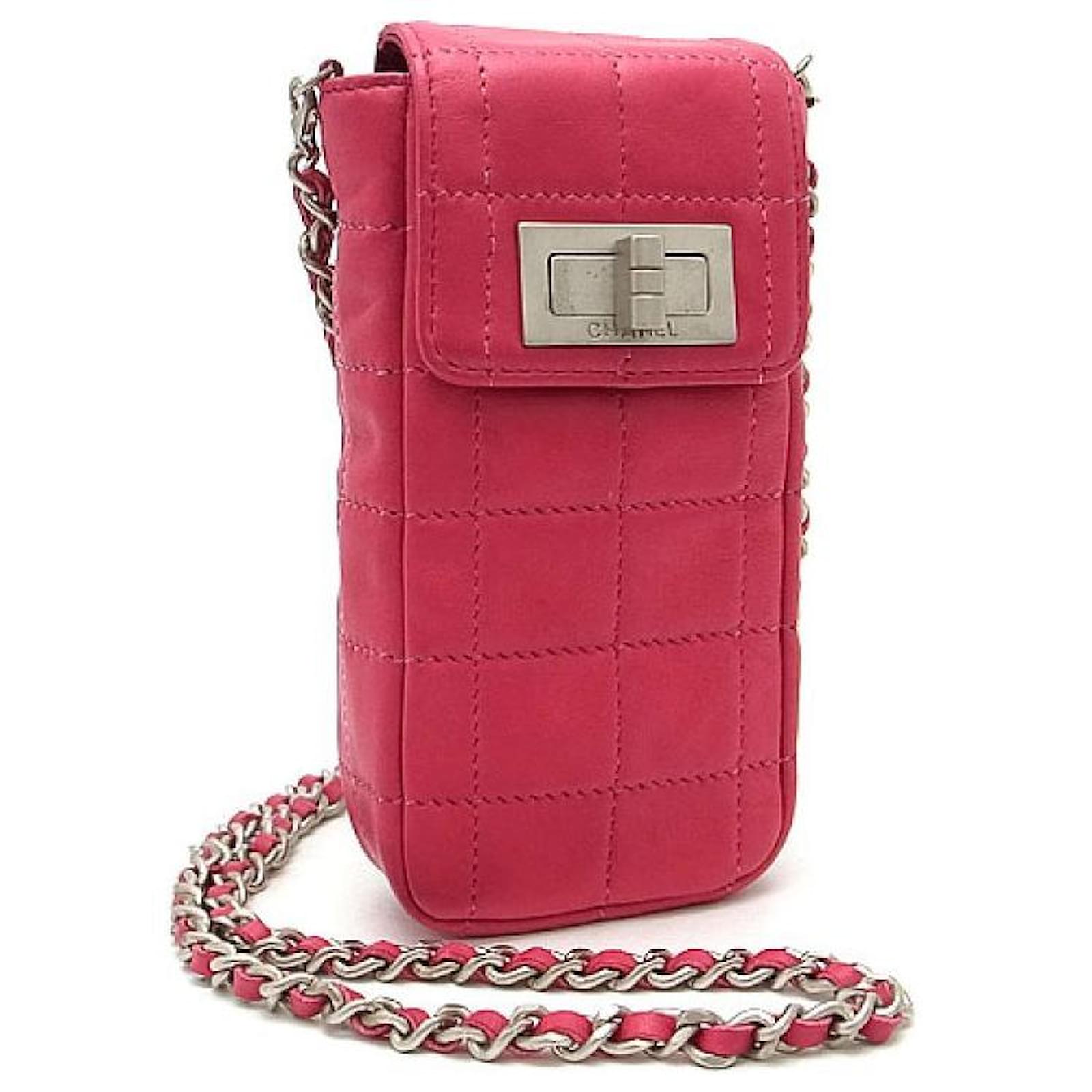 [Used] CHANEL 2.55 Chain shoulder carrying case Pink Lambskin ref ...