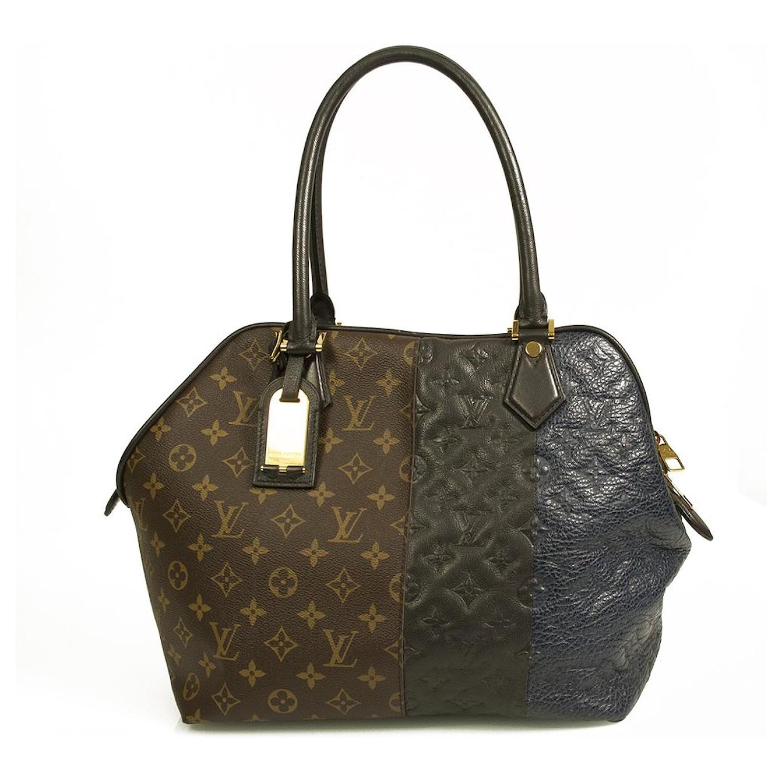 Louis Vuitton Limited Edition Marine Monogram Blocks Zipped Tote Bag ...