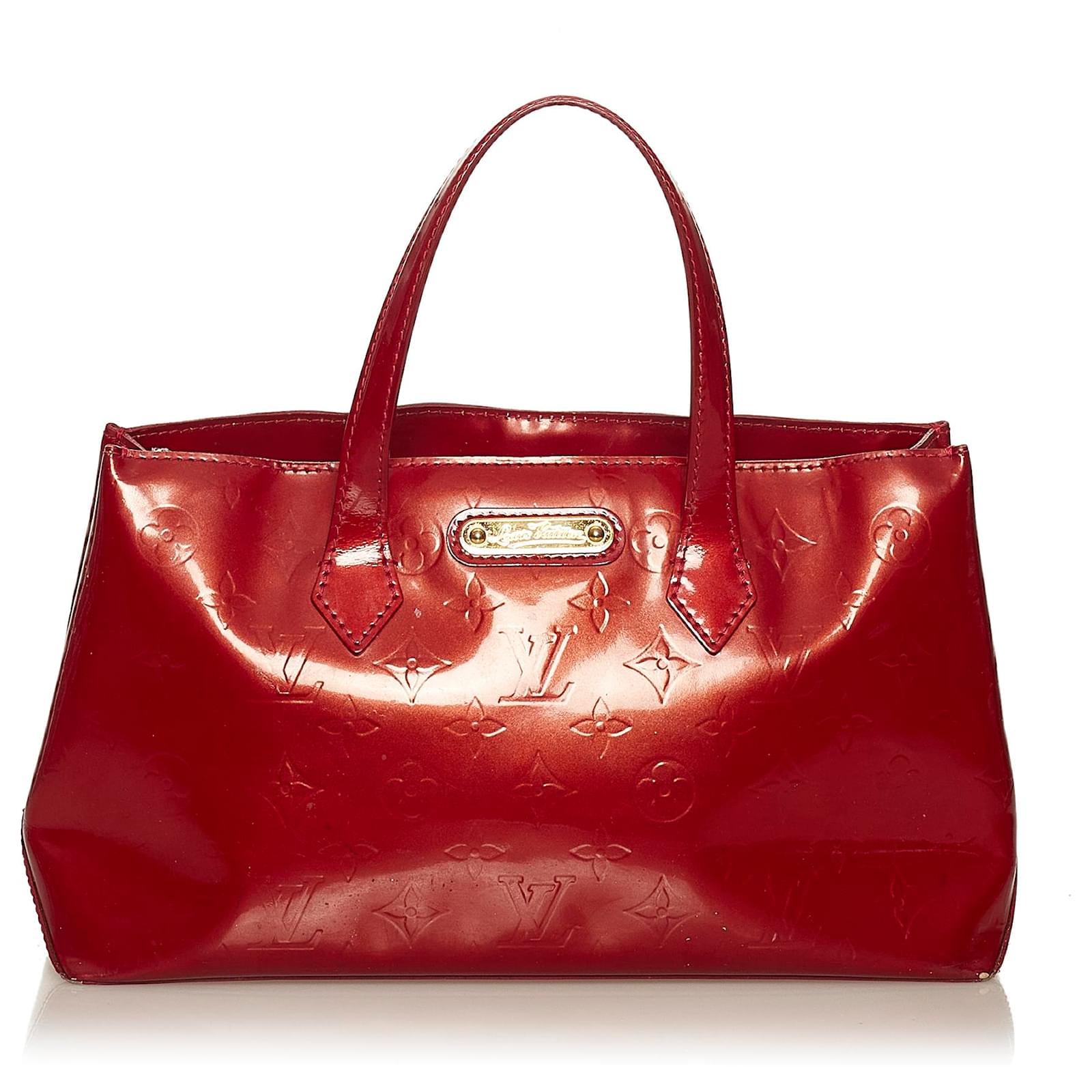 Louis Vuitton Red Vernis Wilshire PM Leather Patent leather ref.493447 ...