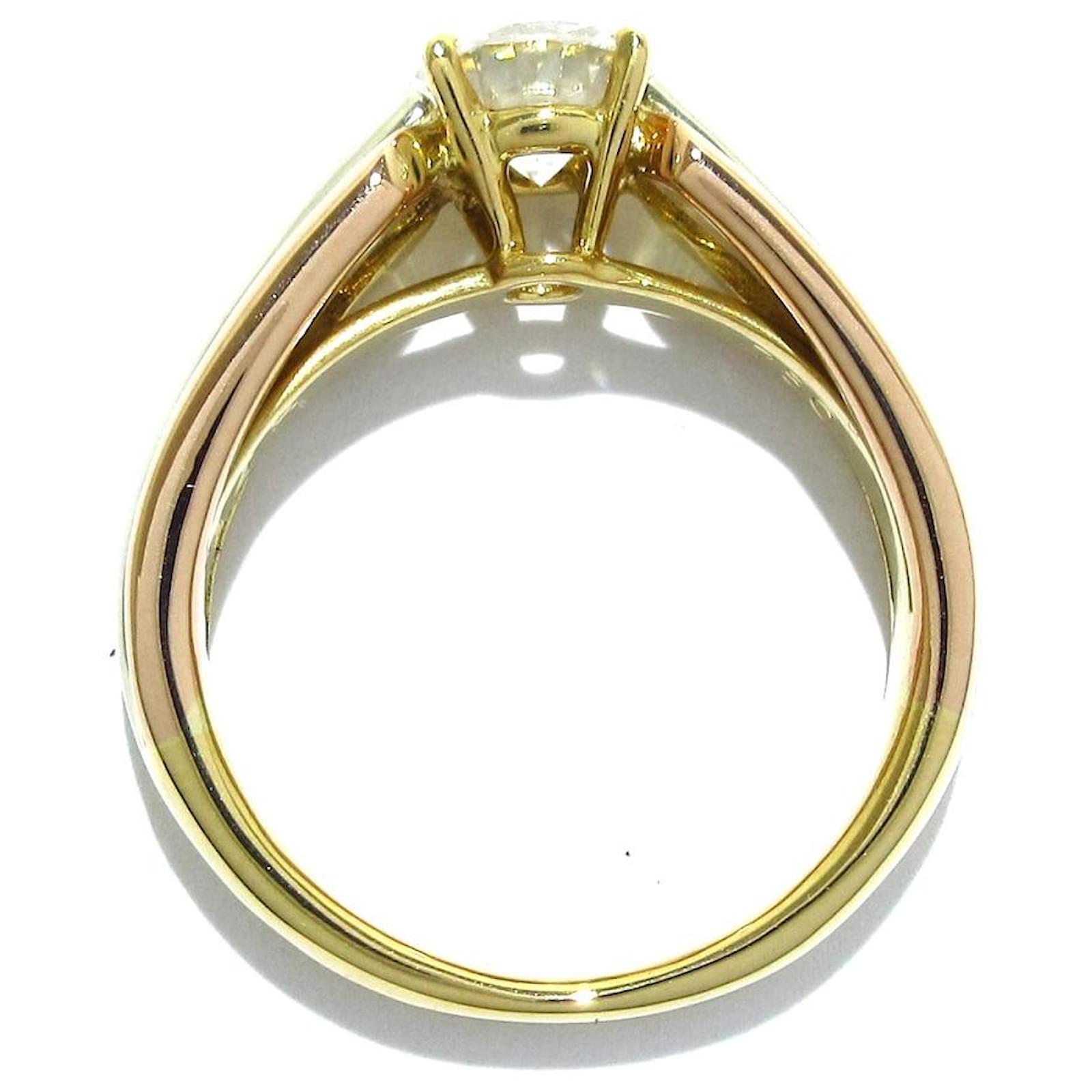 Solitaire Cartier Or jaune Doré ref.495217 - Joli Closet
