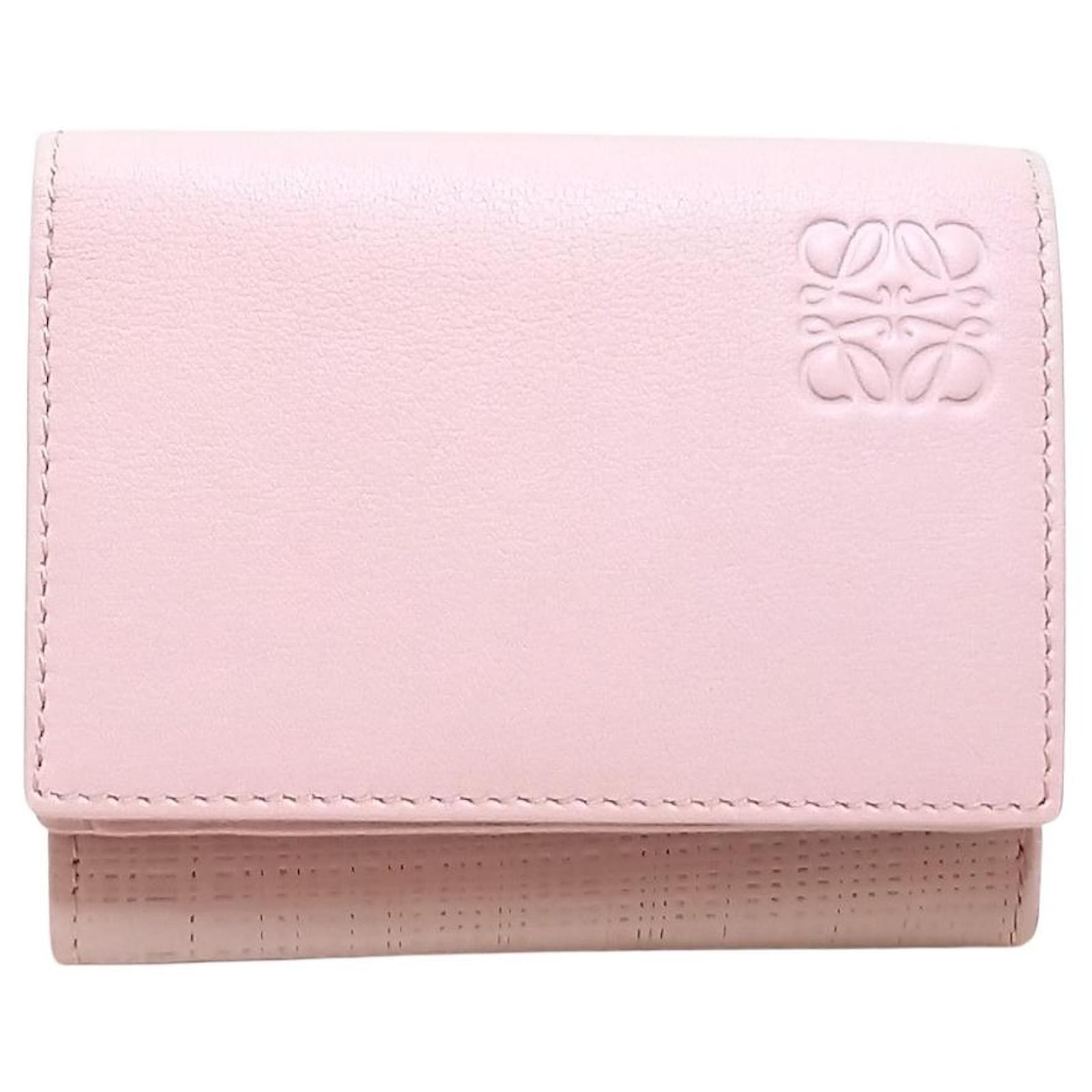 Loewe Wallet Pink Leather ref.497611 - Joli Closet