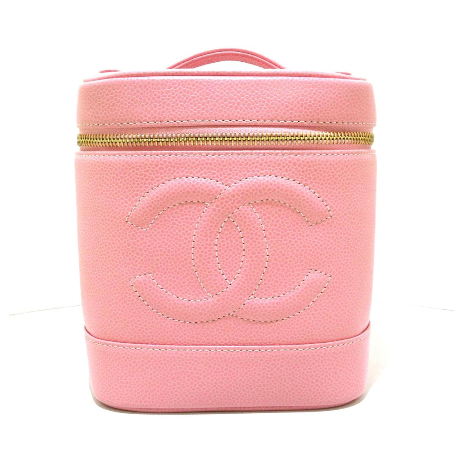 Chanel Vanity Pink Leather ref.498426 - Joli Closet