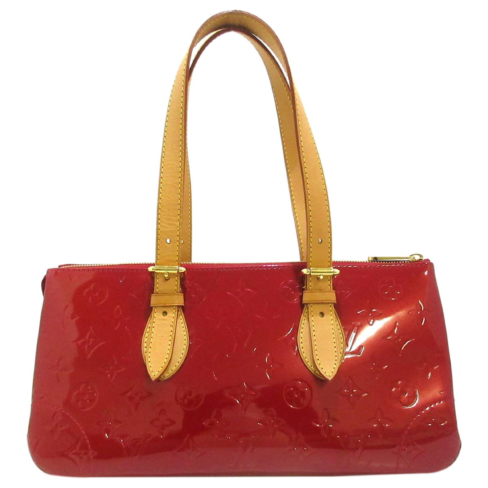 Louis Vuitton Red Vernis Rosewood Leather Patent leather ref.499913 ...