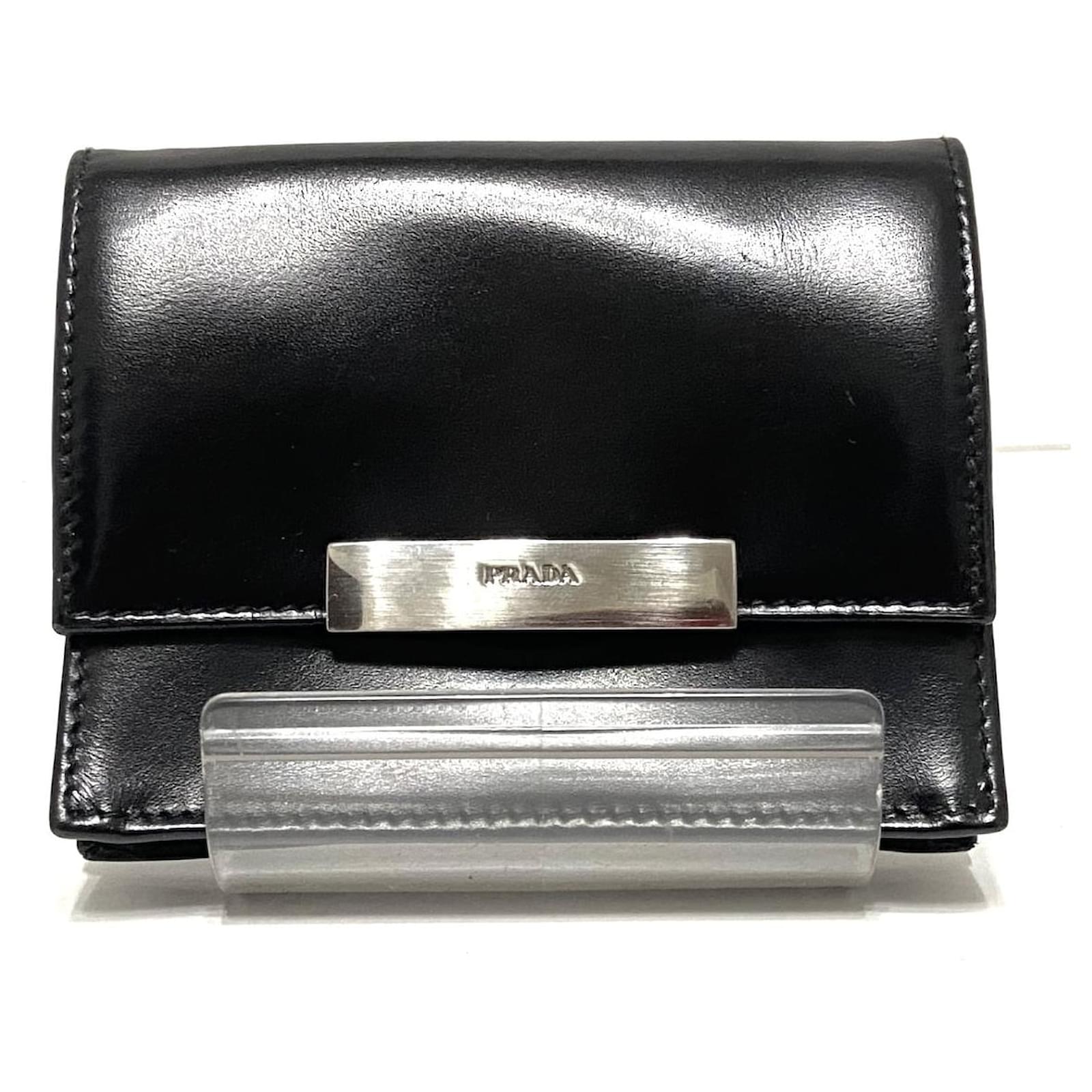 PRADA wallet Black Leather ref.501726 - Joli Closet