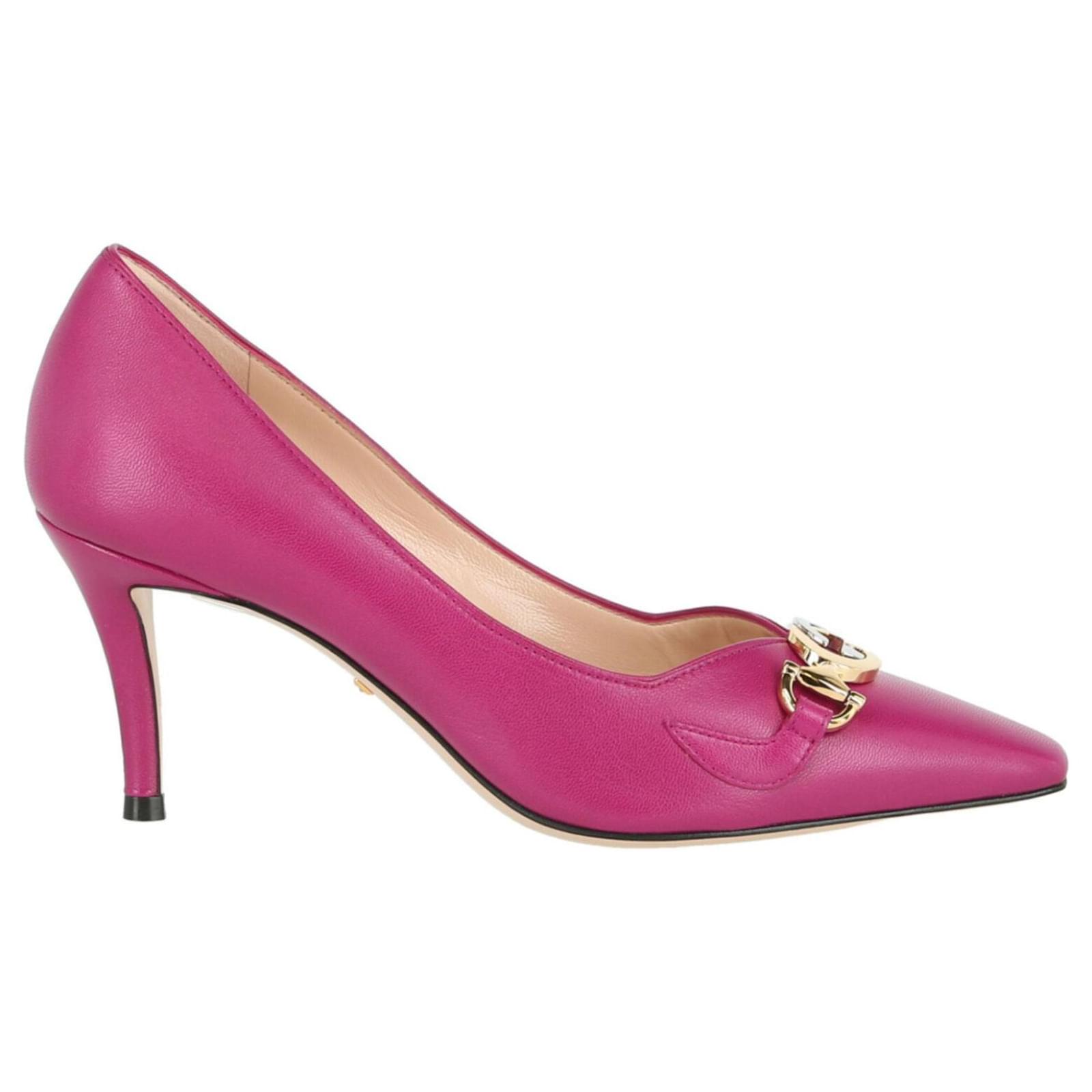Gucci Escarpin en cuir Zumi Violet ref.502969 - Joli Closet