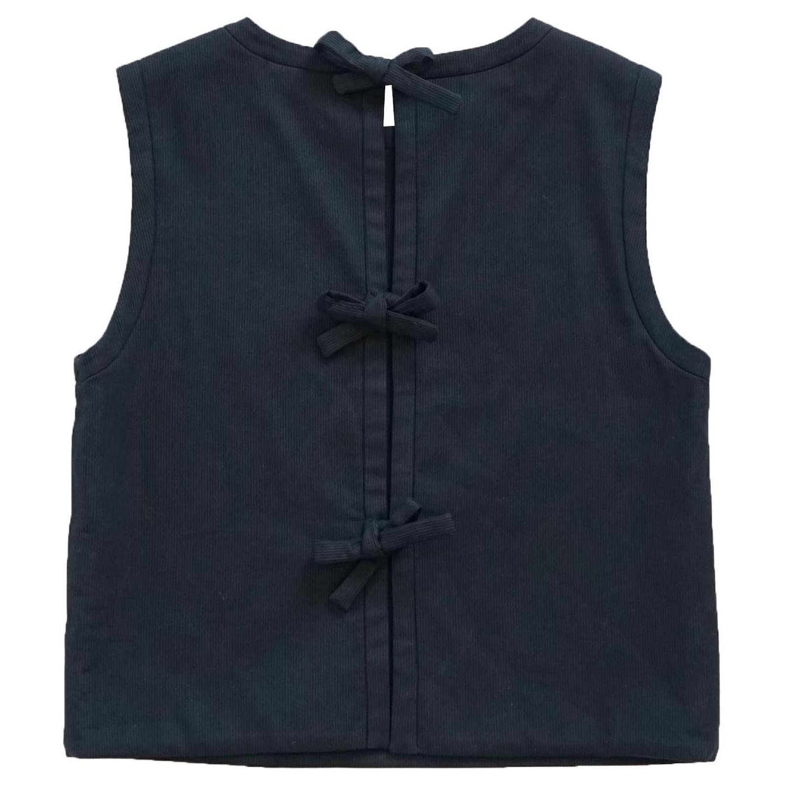 Valentino Tops Navy blue Cotton ref.505684 - Joli Closet