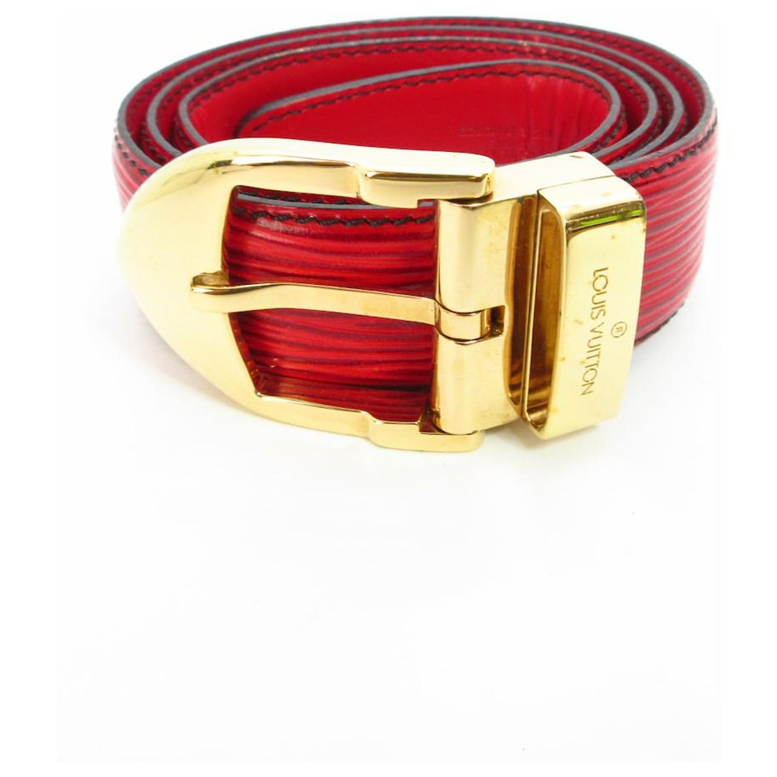 Louis Vuitton Belt Red Leather Ref510181 Joli Closet