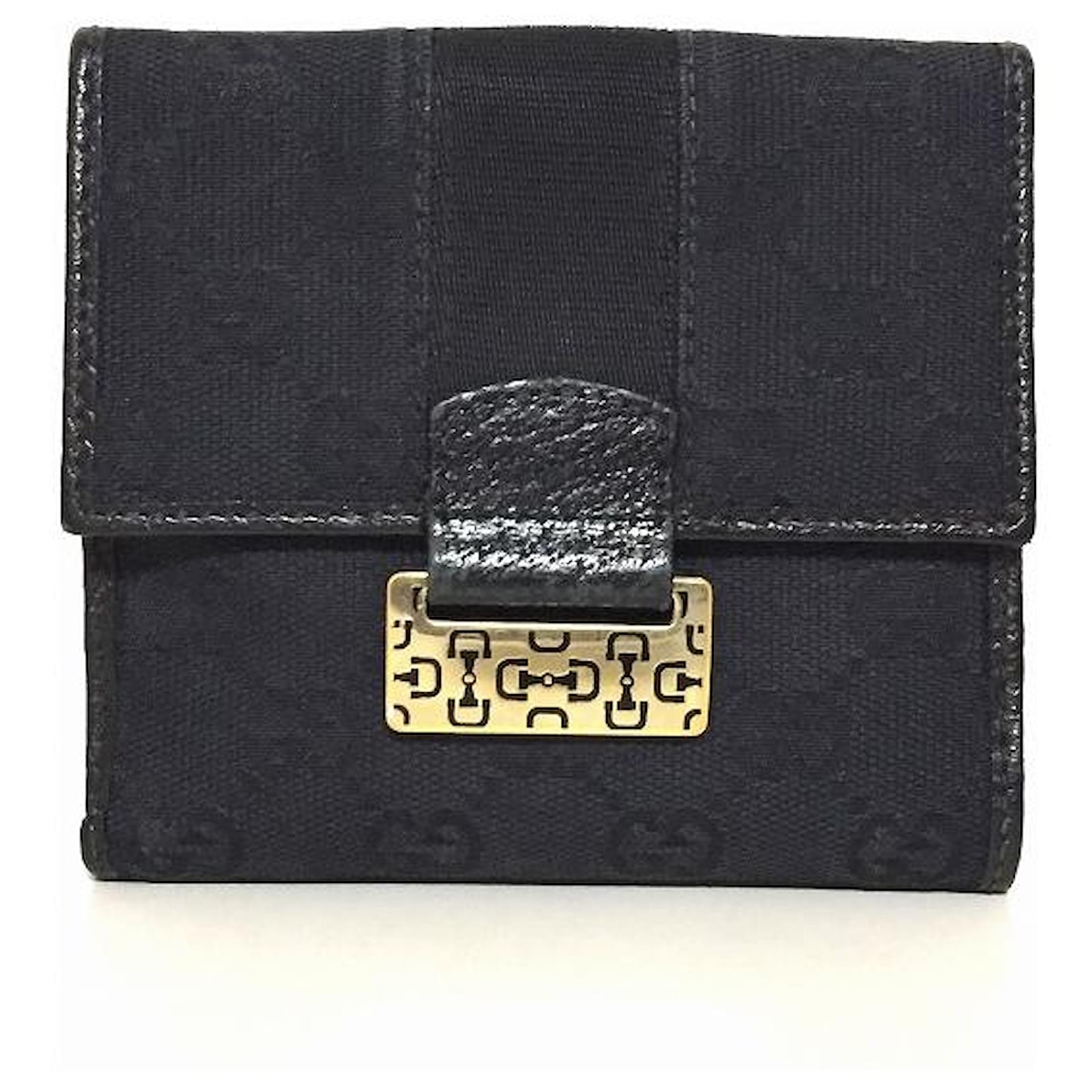 Gucci GG pattern Black Leather ref.510824 - Joli Closet