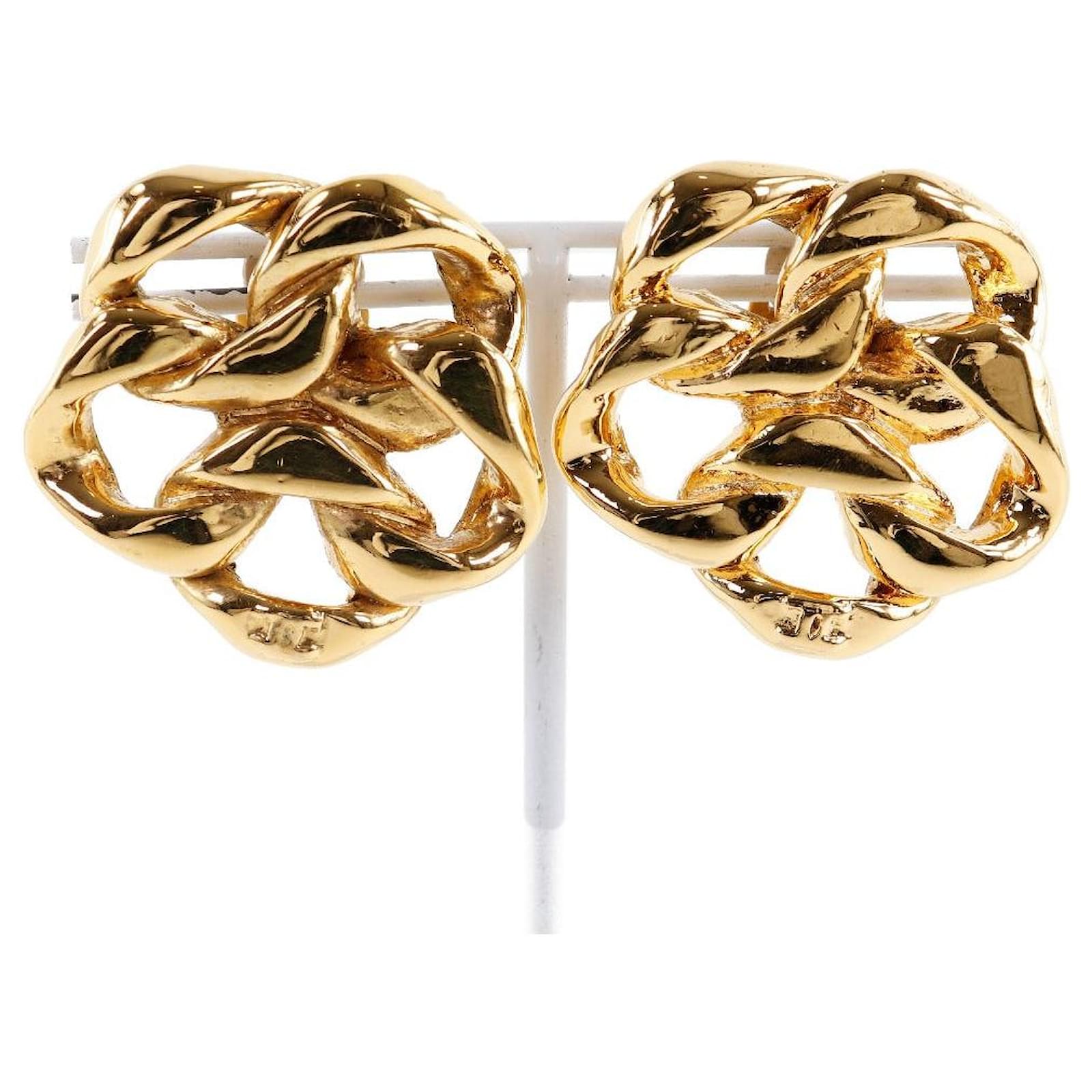 Boucle d oreille chanel Métal Doré ref.512088 - Joli Closet