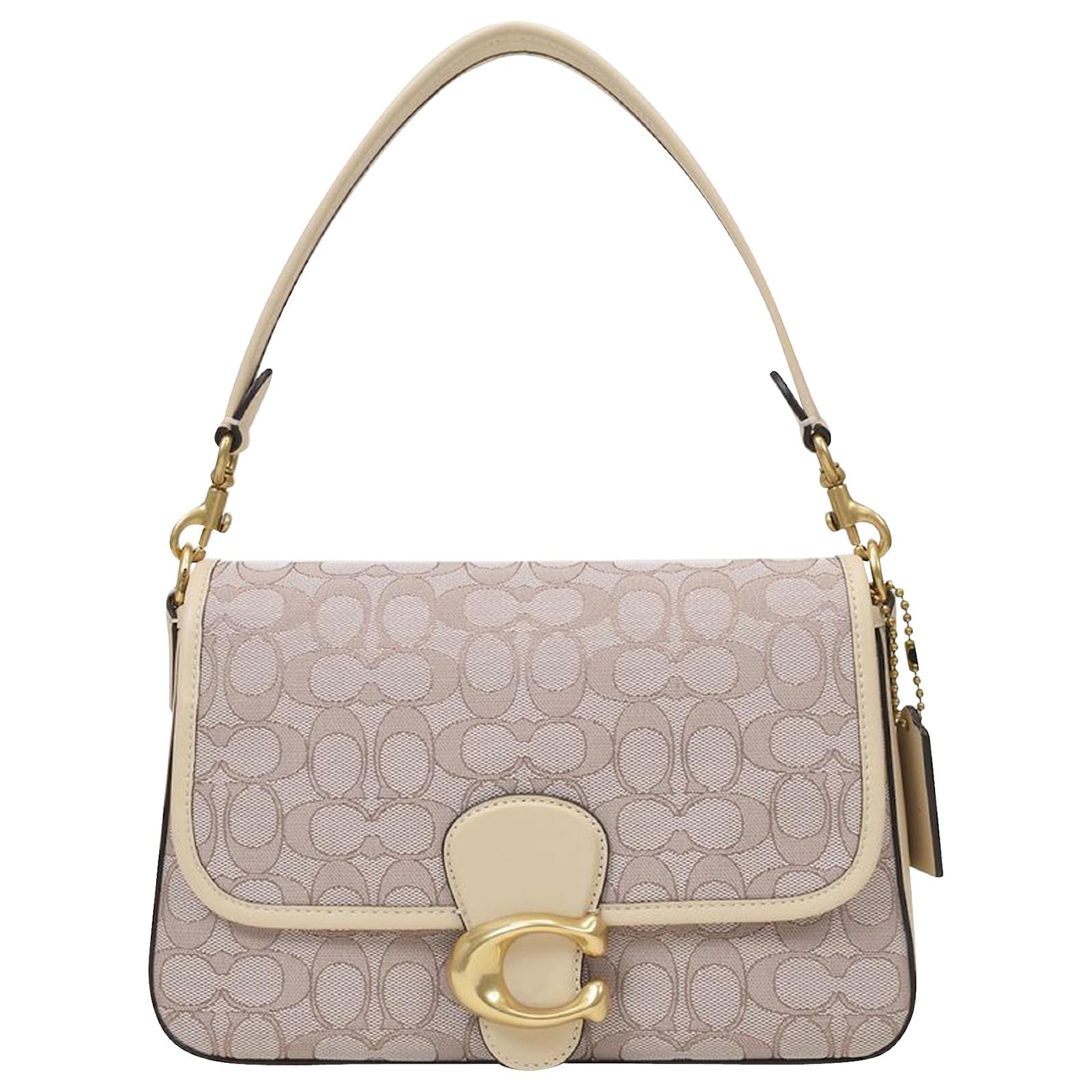 Coach Tabby Bag in Beige Canvas Flesh Cloth ref.512384 - Joli Closet