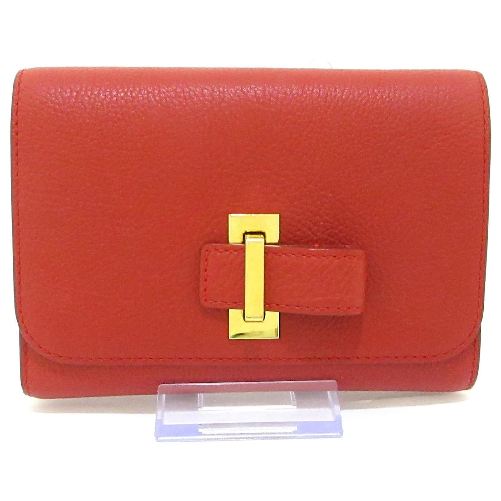 Delvaux Wallet Red Leather ref.514347 - Joli Closet