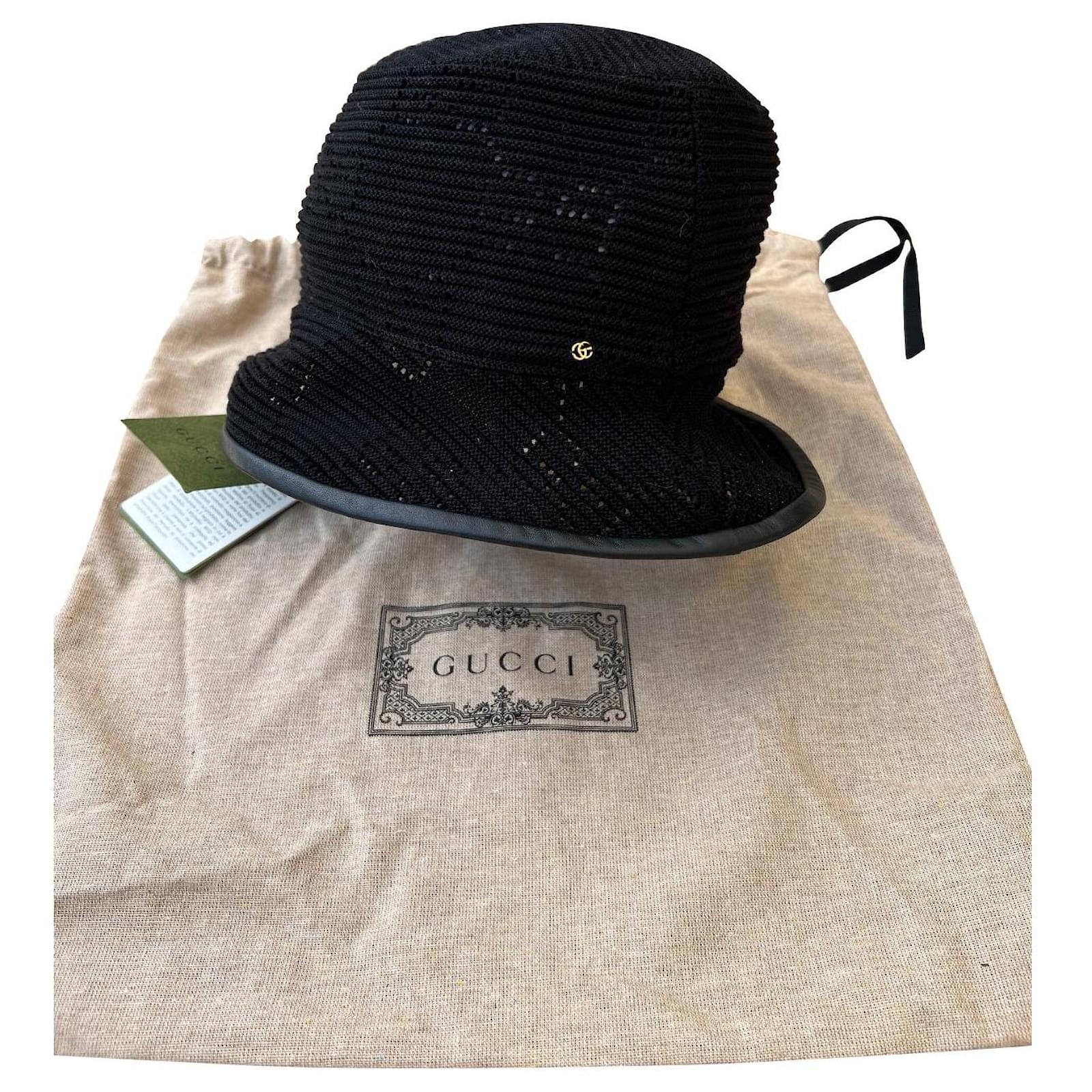 Gucci Hats Black Cotton ref.515959 - Joli Closet