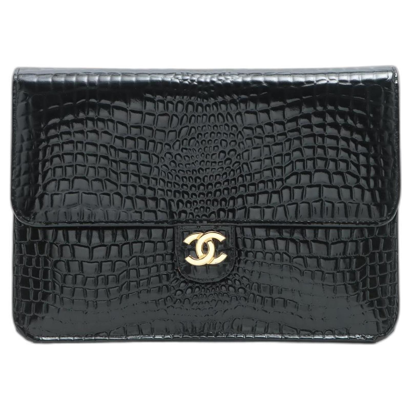 Chanel COCO Mark Black Patent leather ref.520080 - Joli Closet