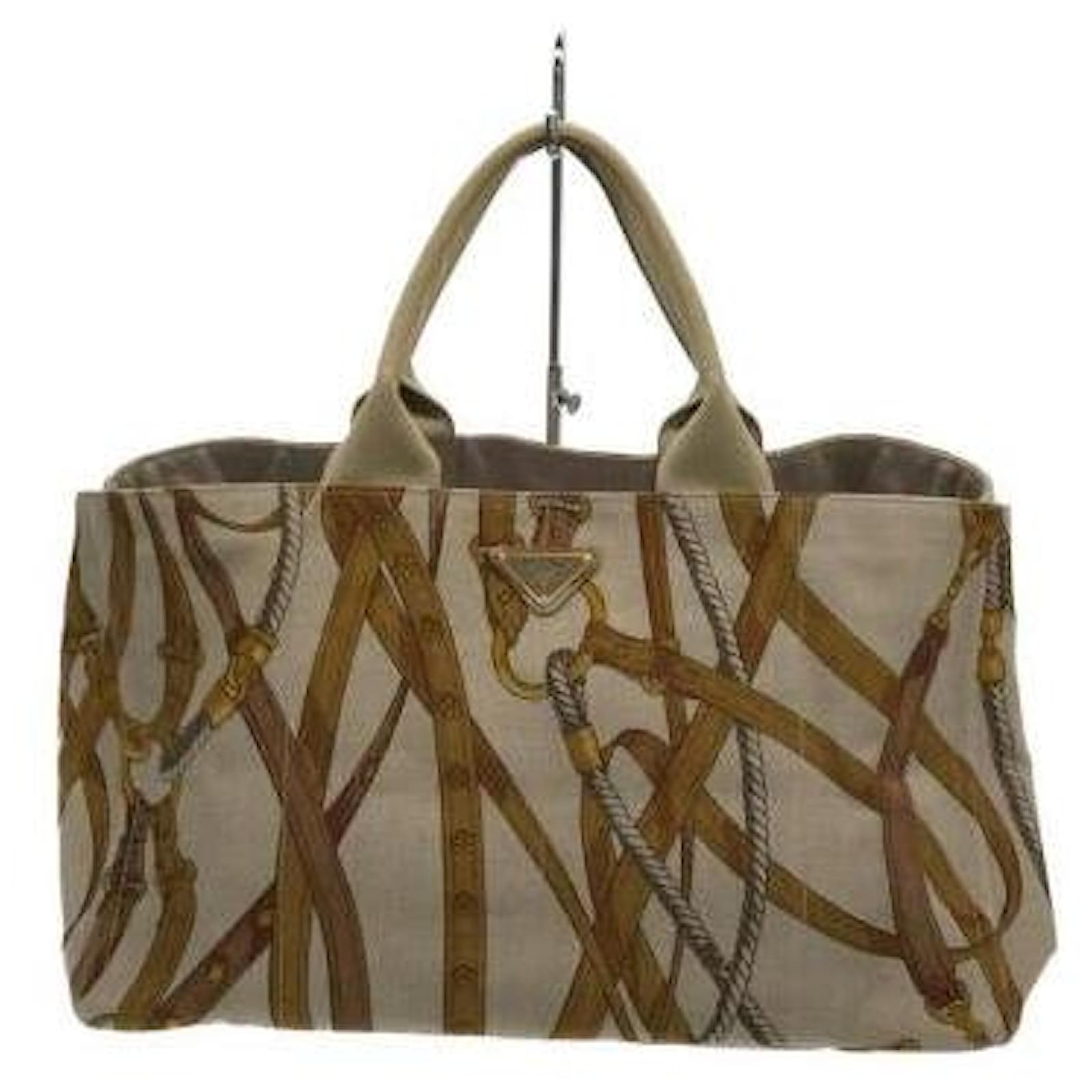 Prada Handbags Beige Cloth ref.520268 - Joli Closet