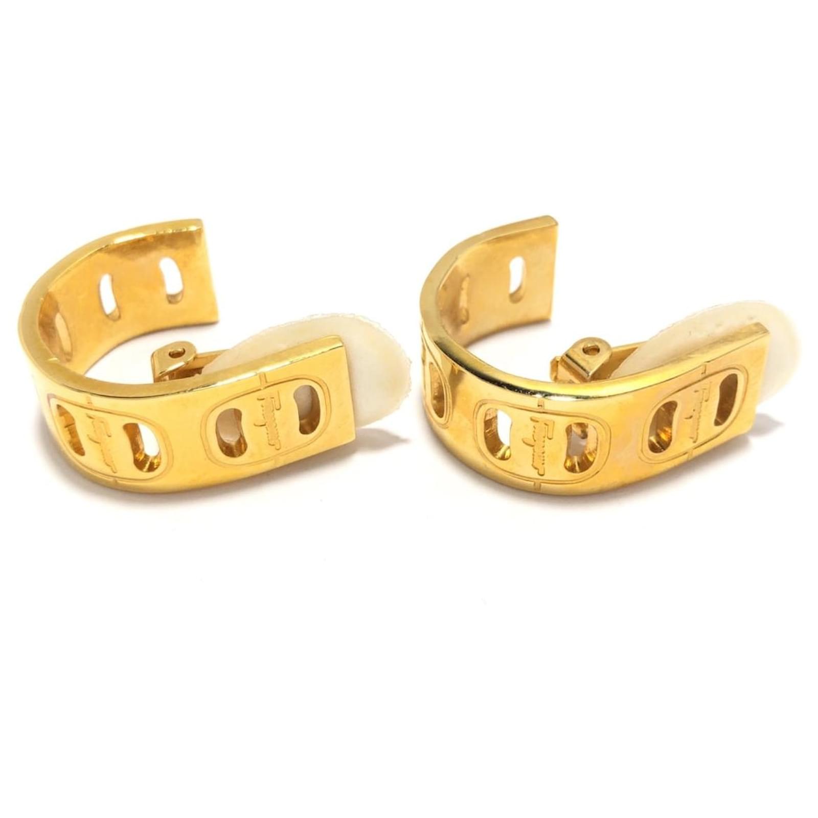 Salvatore Ferragamo Earring Golden Metal ref.520720 - Joli Closet