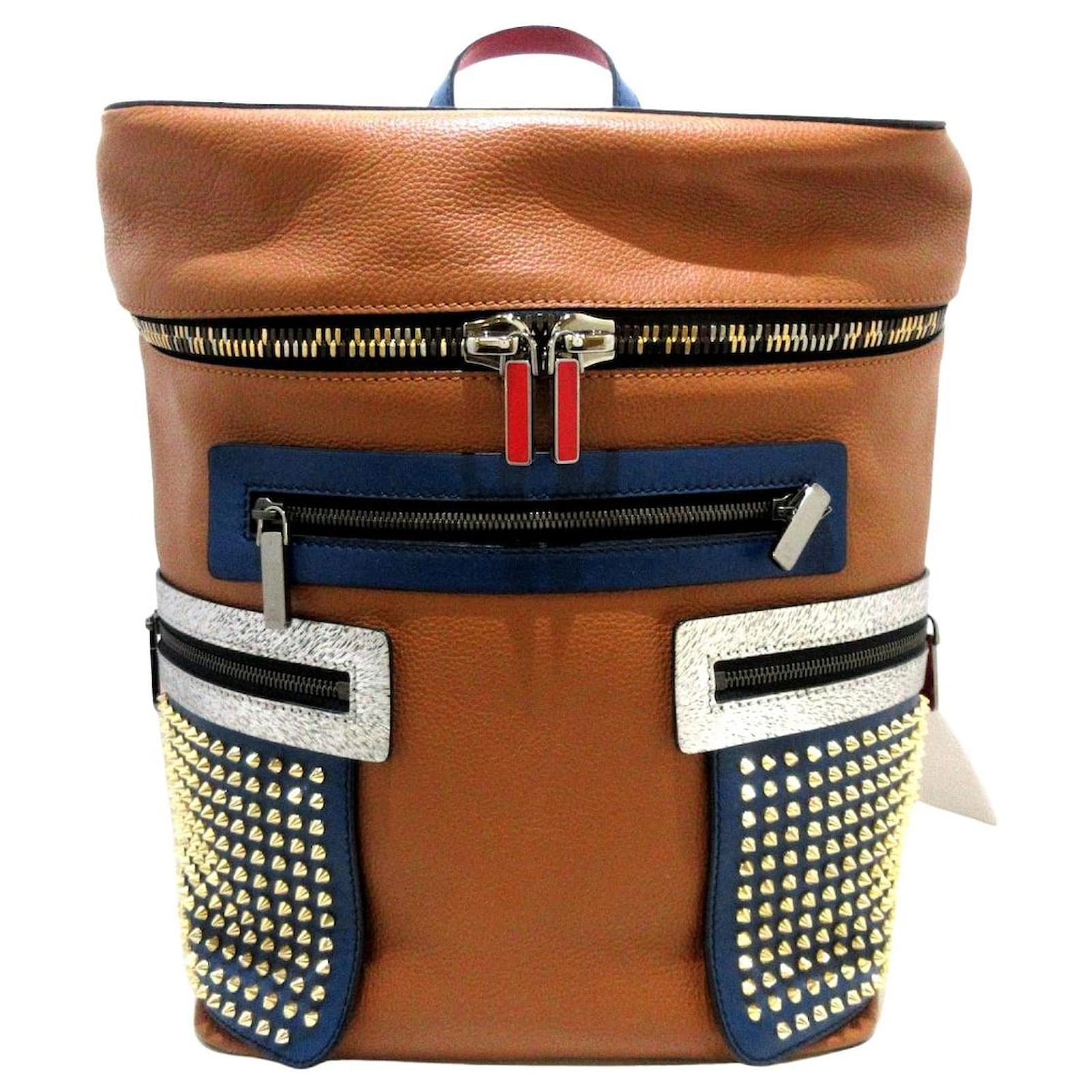 Christian Louboutin Backpack Brown Leather ref.521677 - Joli Closet