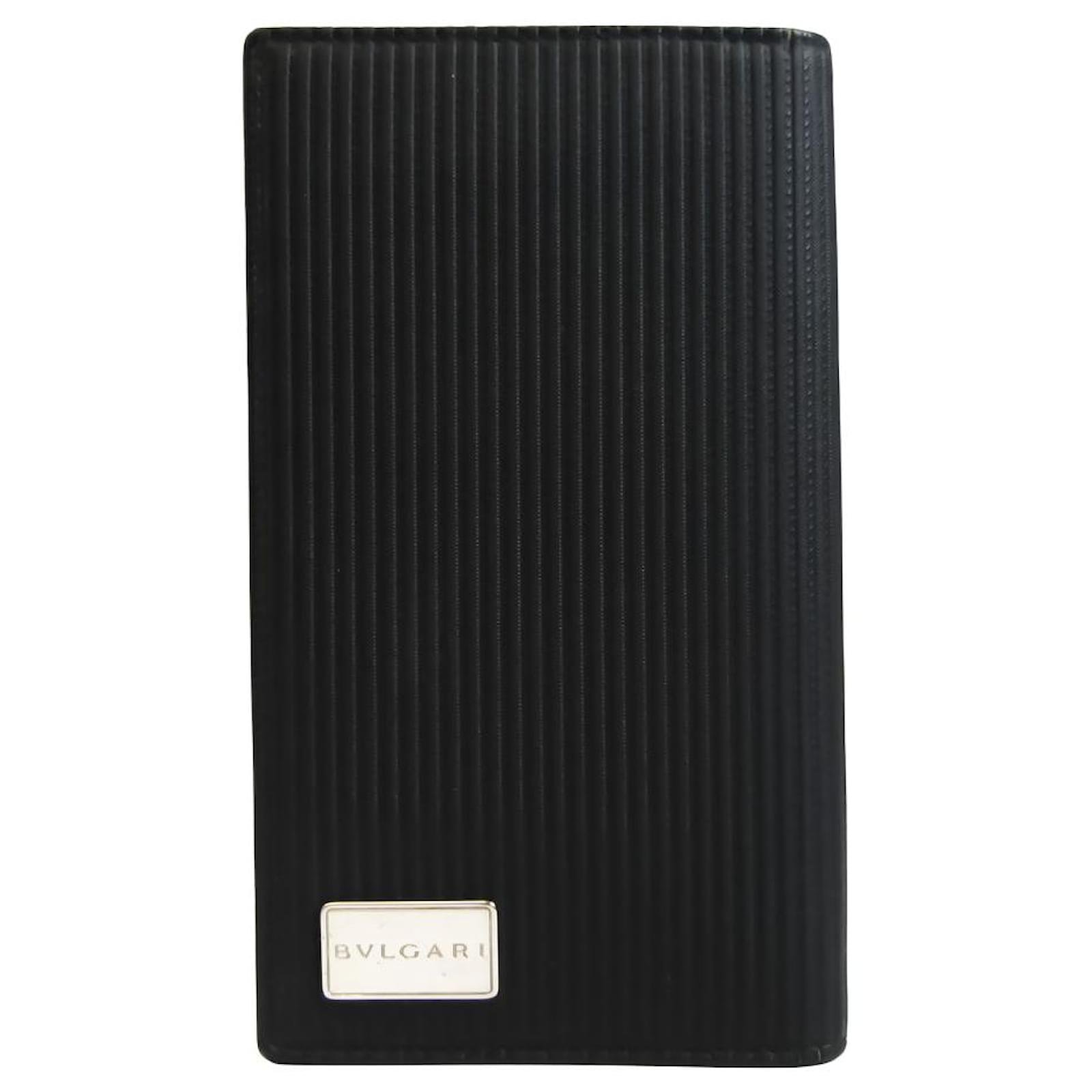 Bulgari Portefeuille BVLGARI Cuir Noir ref.522800 - Joli Closet
