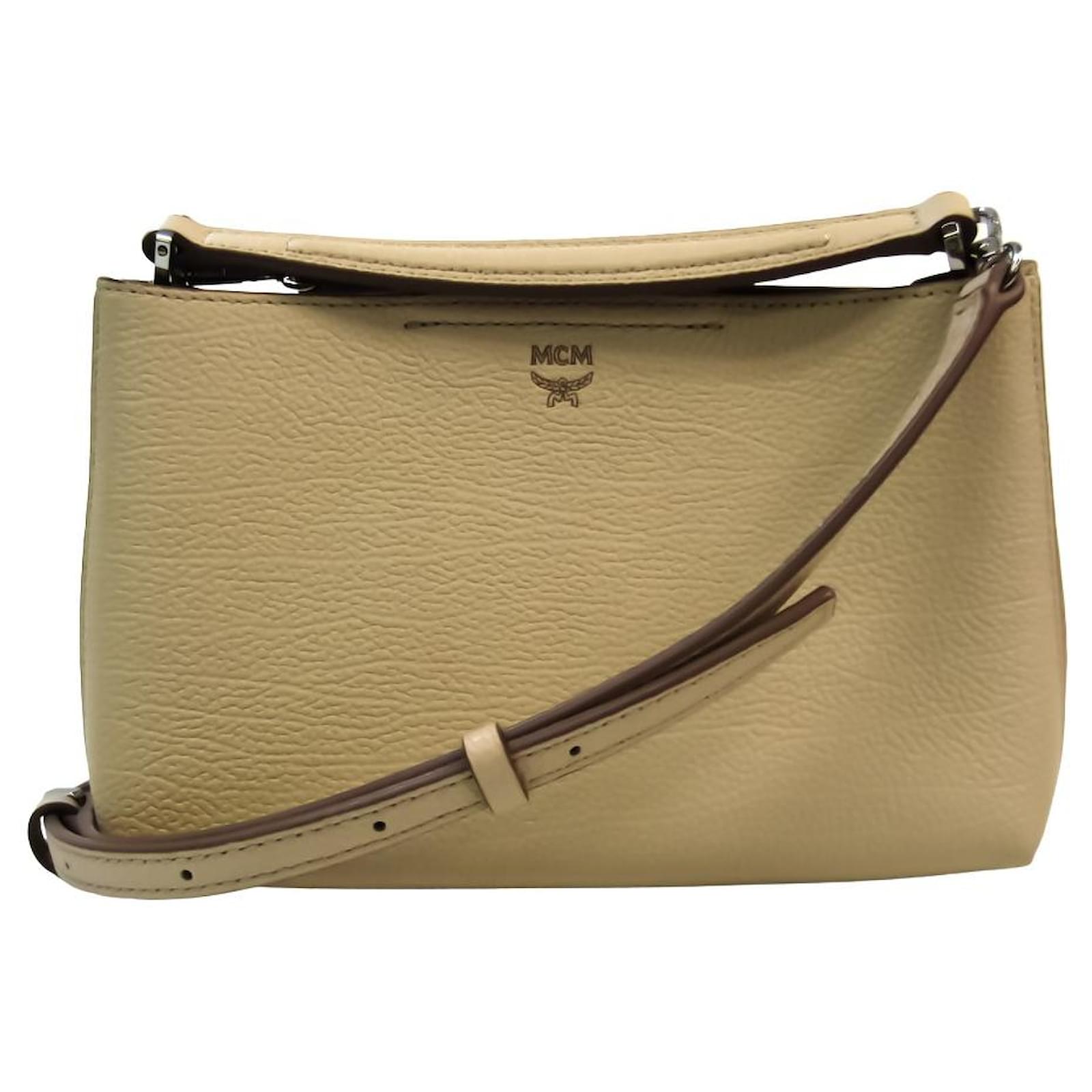 MCM Beige Leather ref.523610 - Joli Closet