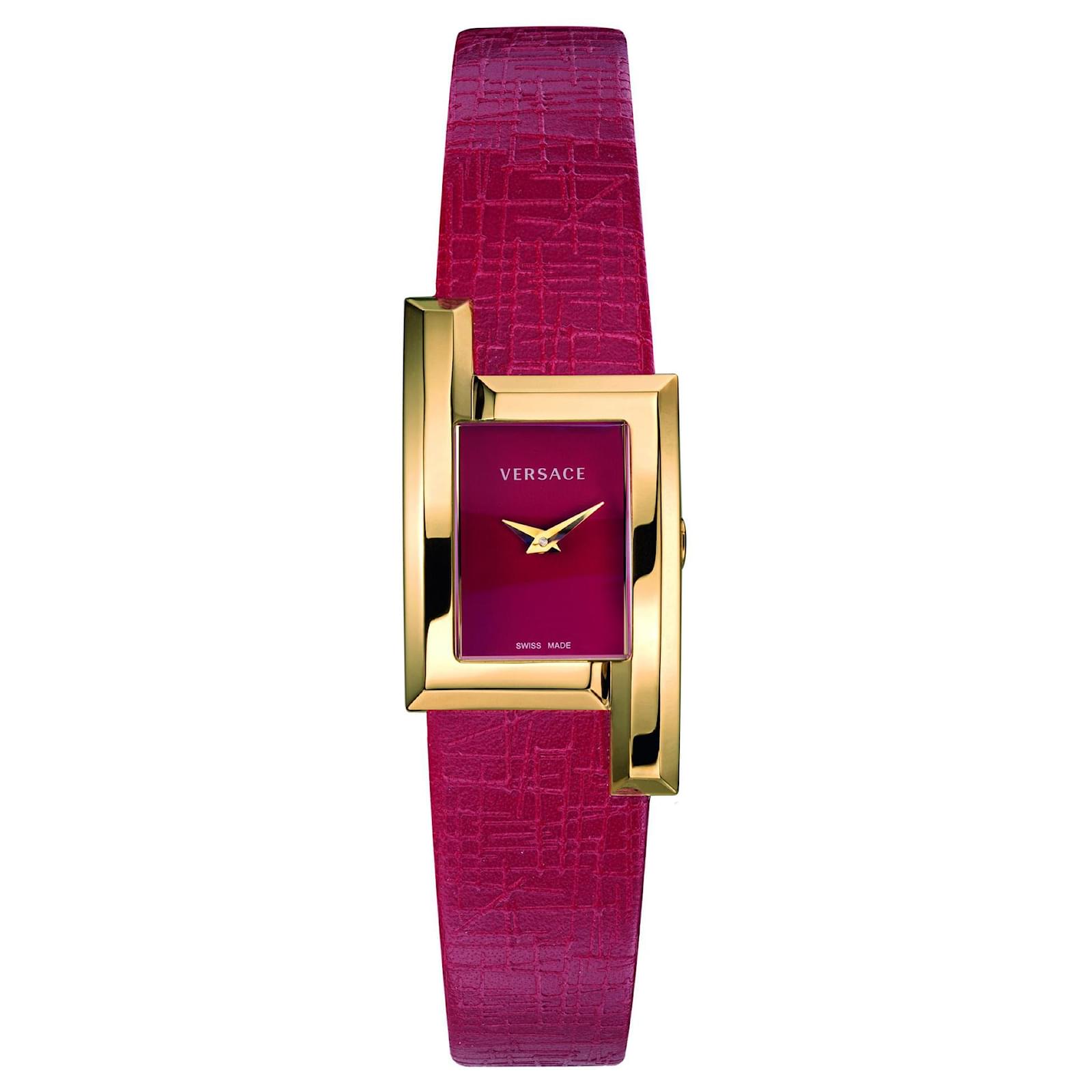 Versace Greca Icon Leather Watch Golden Metallic ref.524706 - Joli Closet