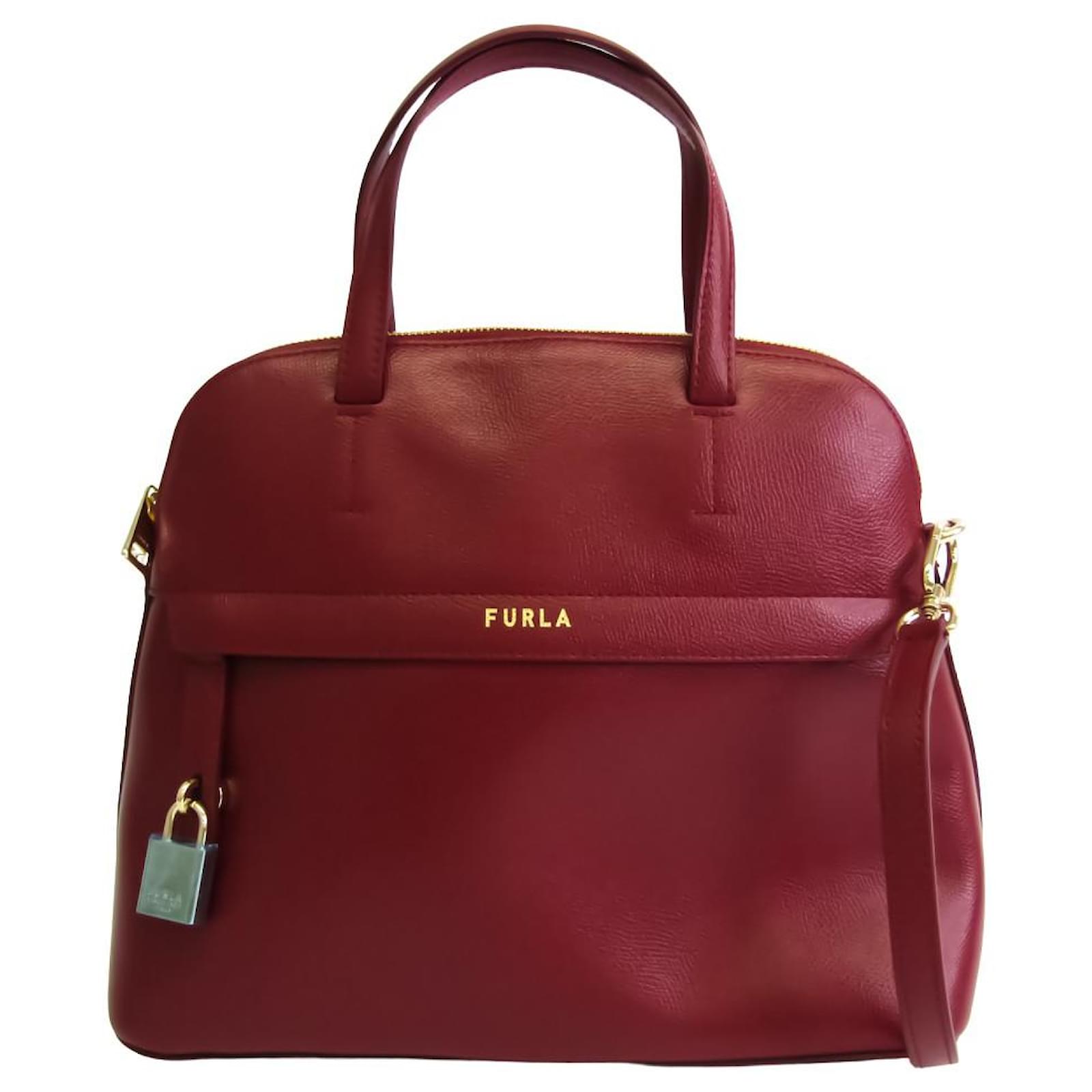 Furla Piper Red Leather ref.527884 - Joli Closet