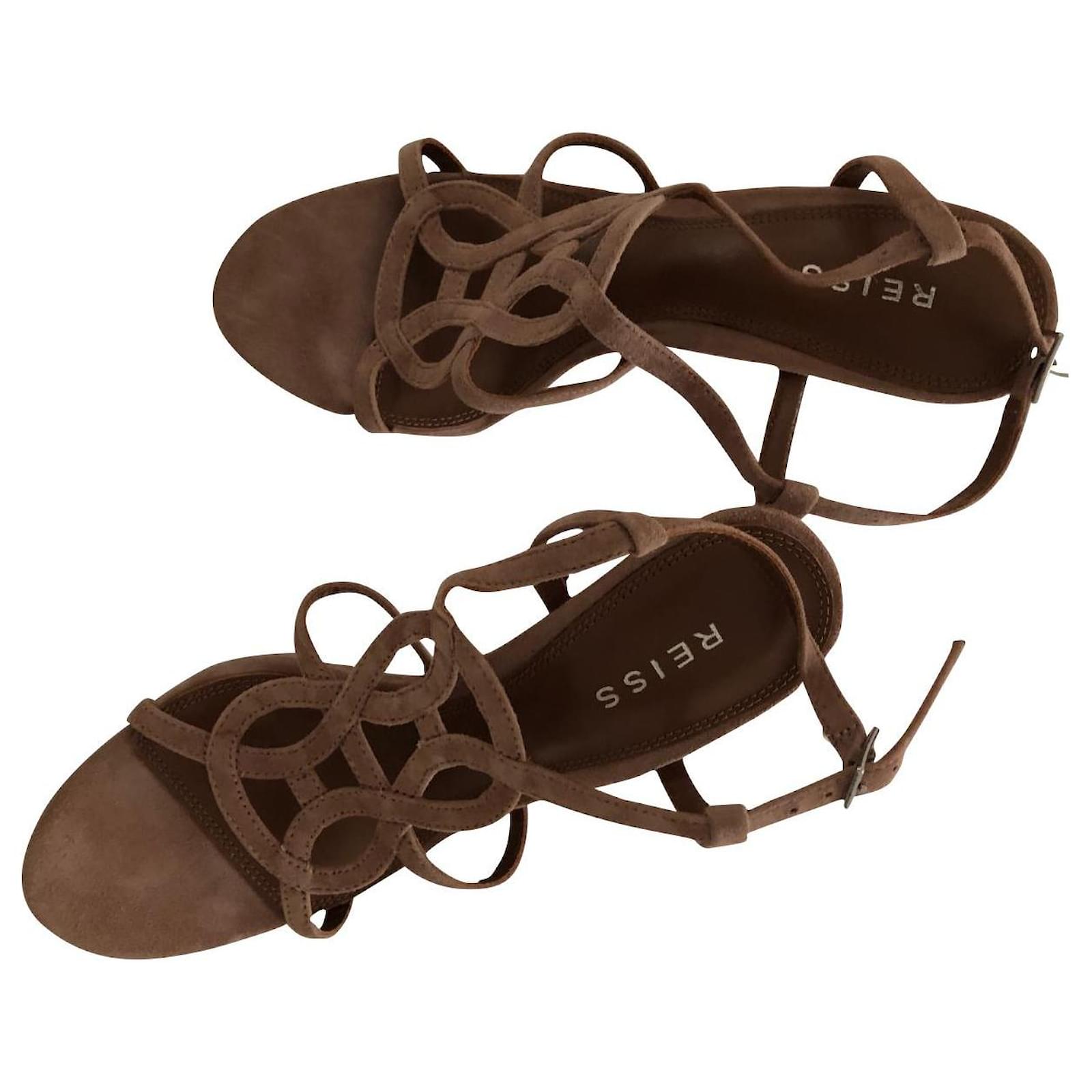 Reiss Heels Beige Suede ref.537210 - Joli Closet