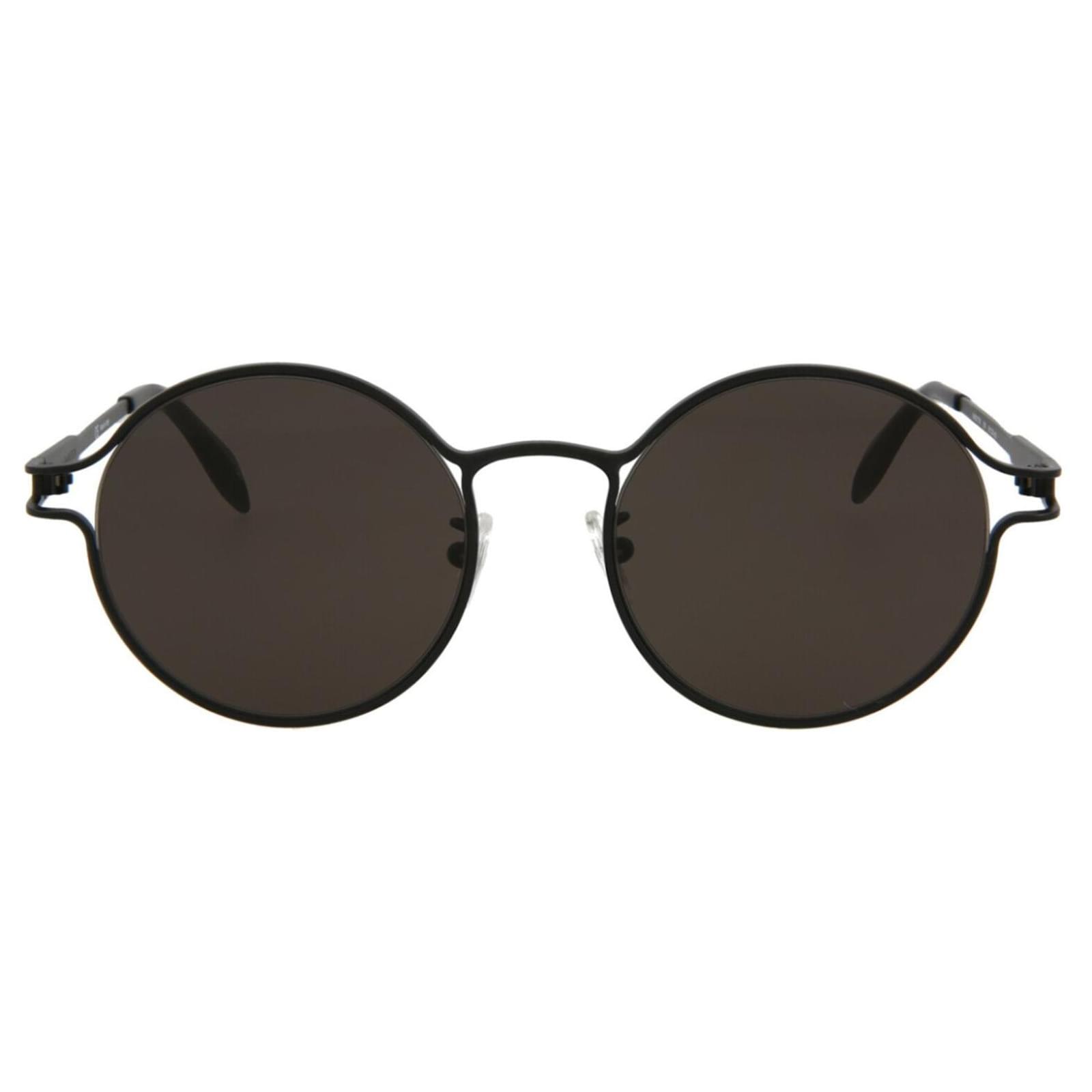 Alexander Mcqueen Panthos-Frame Metal Sunglasses Black ref.537246 ...