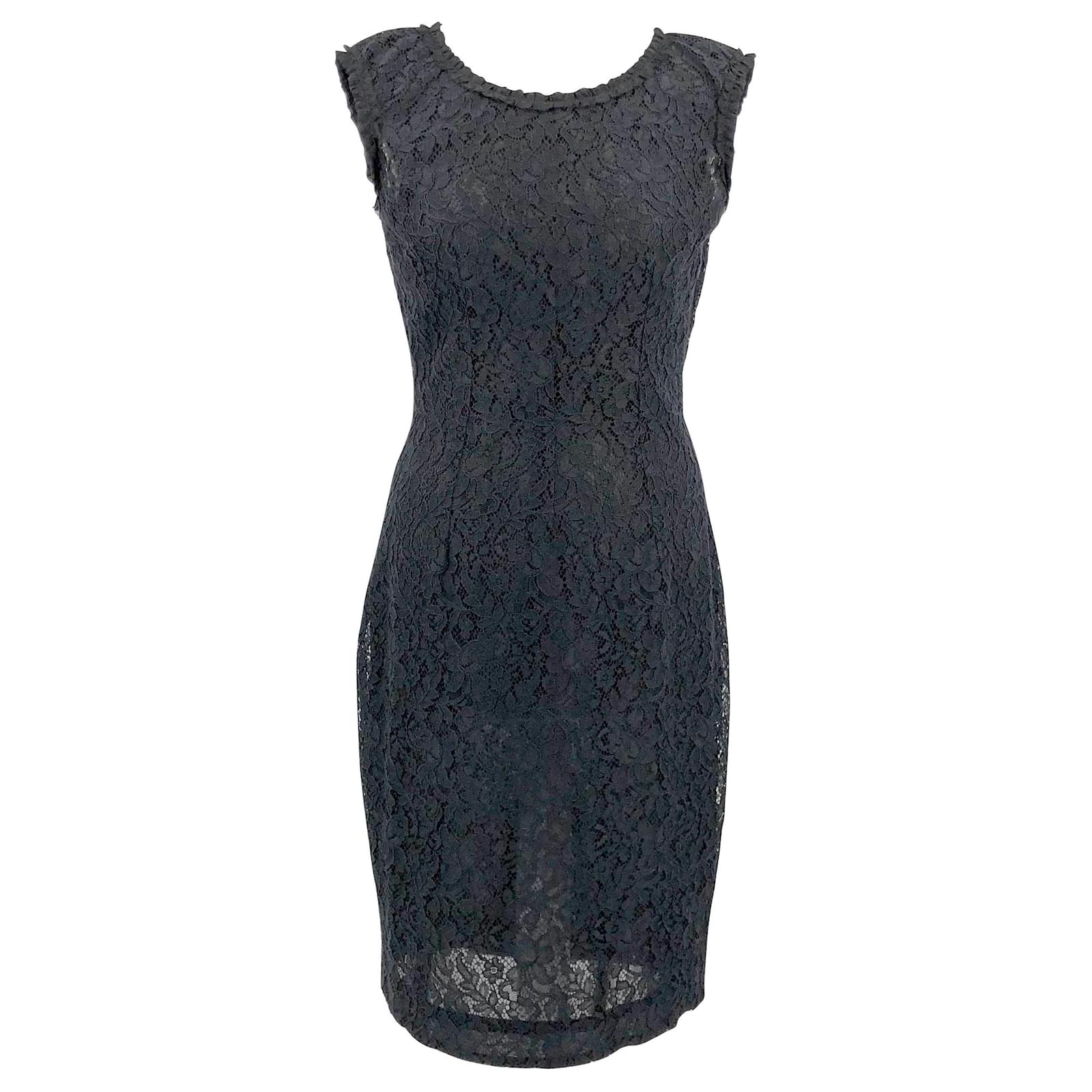 Robe droite Dolce & Gabbana en dentelle noire Coton ref.547437 - Joli ...