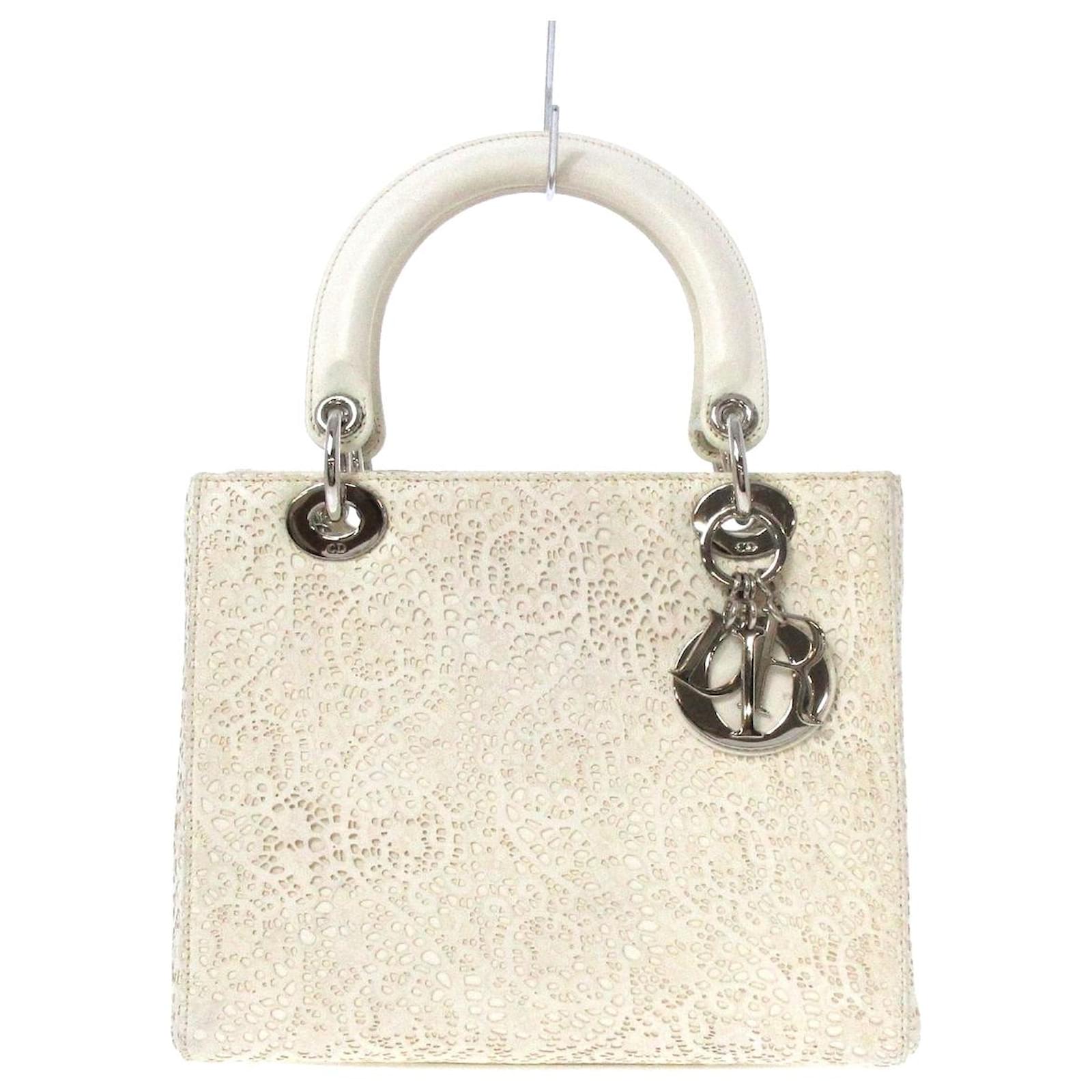 Dior Lady Dior White Leather ref.549527 - Joli Closet