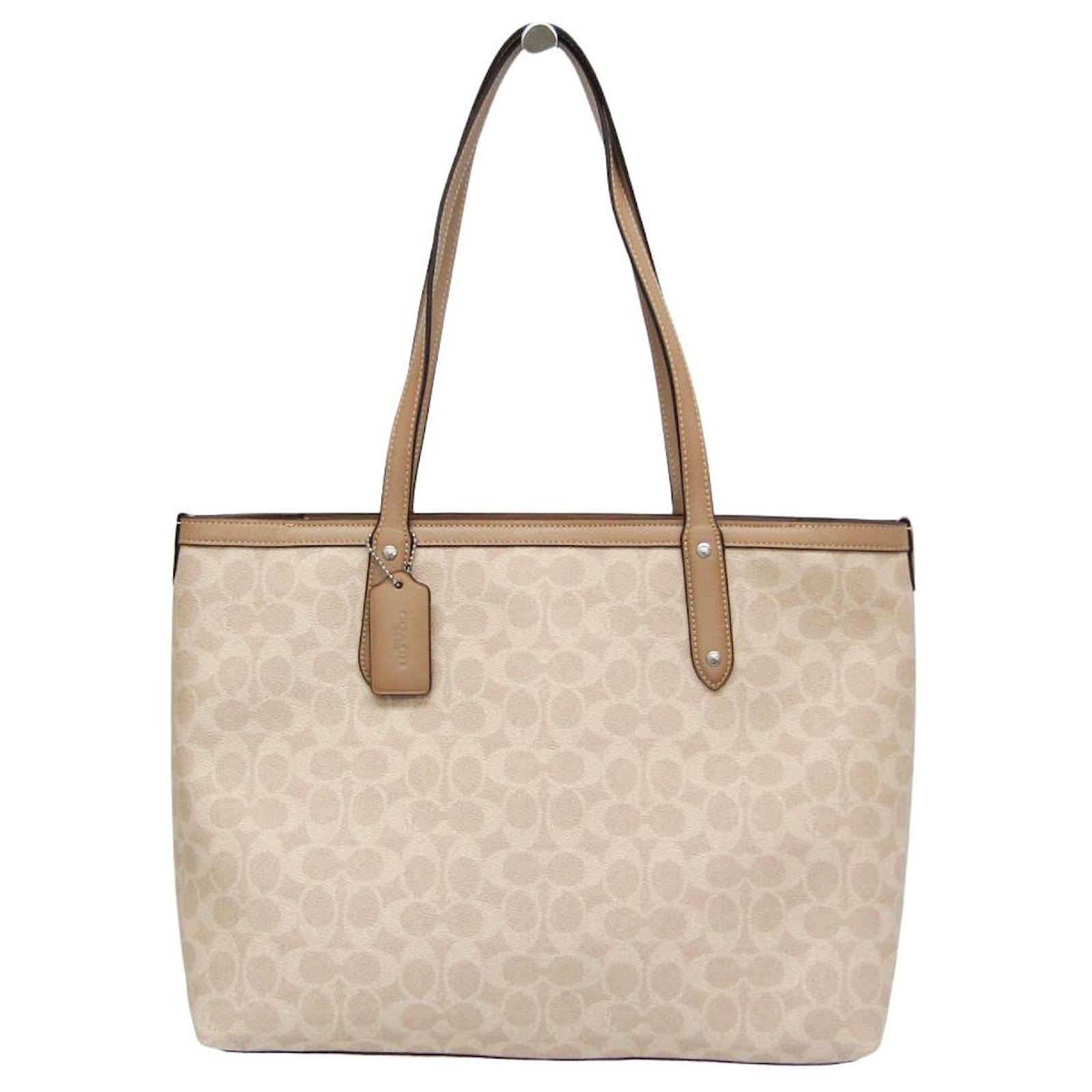 Coach Tote bag Beige Cloth ref.551874 - Joli Closet