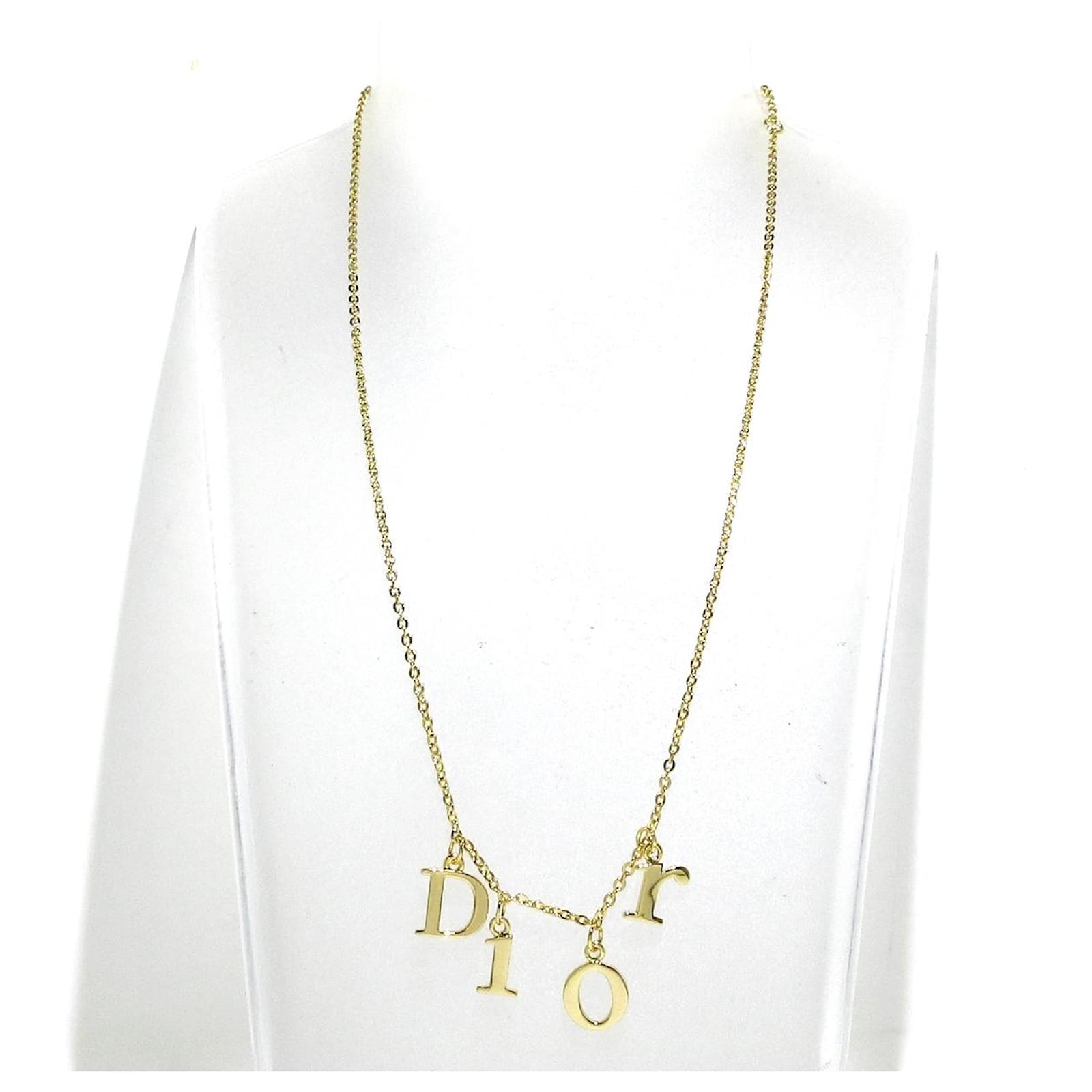 collier Dior Métal Doré ref.552791 - Joli Closet