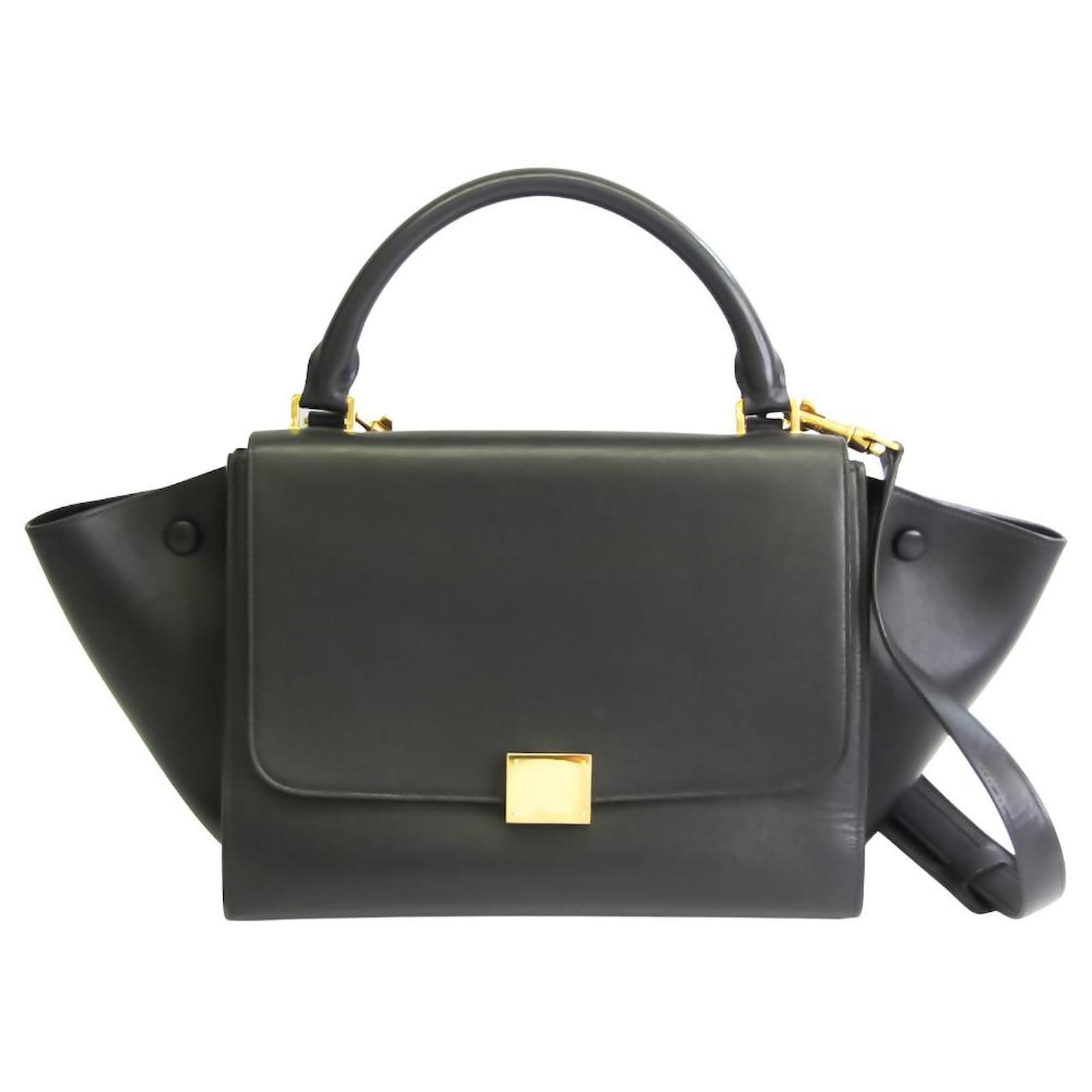 Céline Trapèze Black Leather ref.552906 - Joli Closet