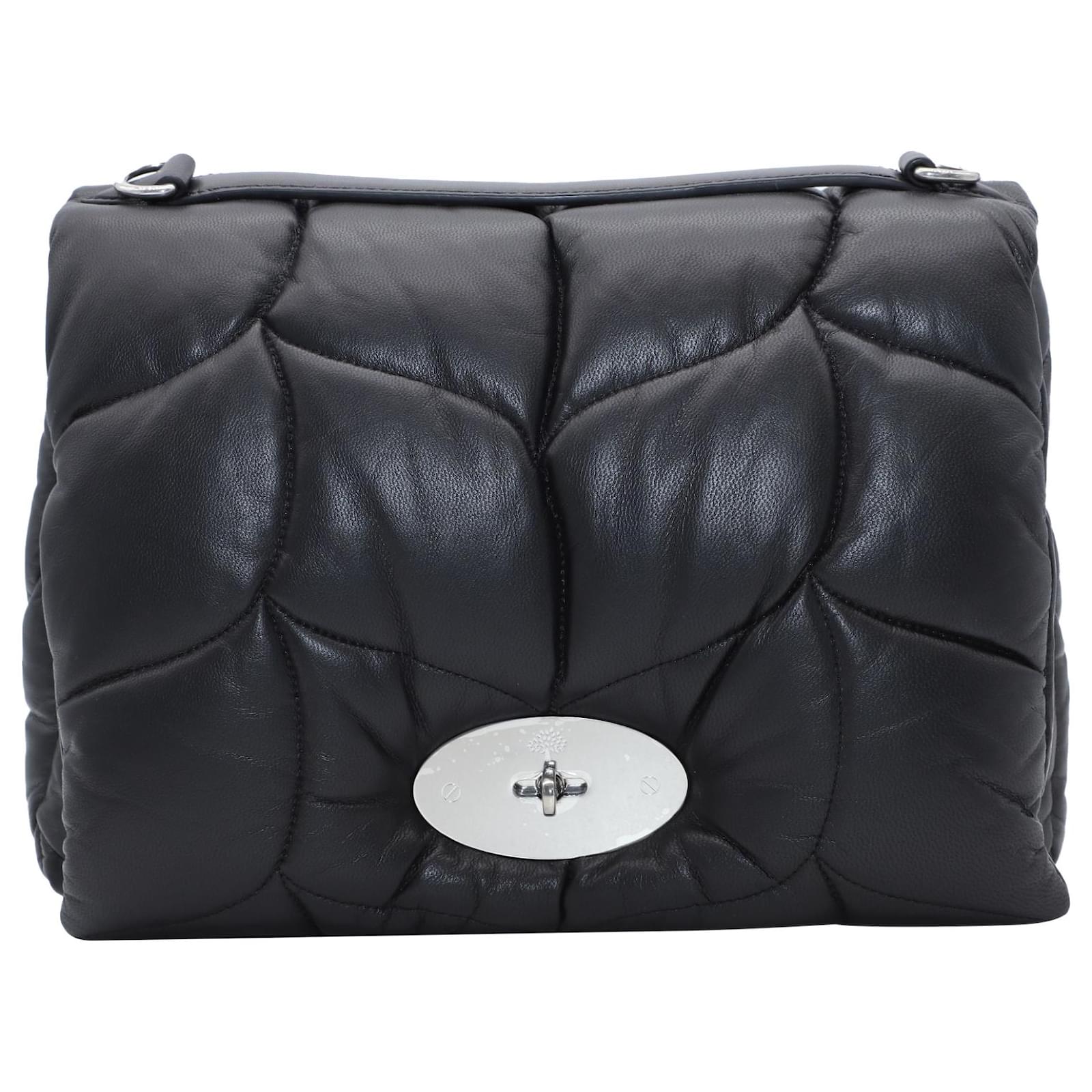Mulberry Softie Pillow Effect Bag in Black Nappa Leather ref.553903 ...