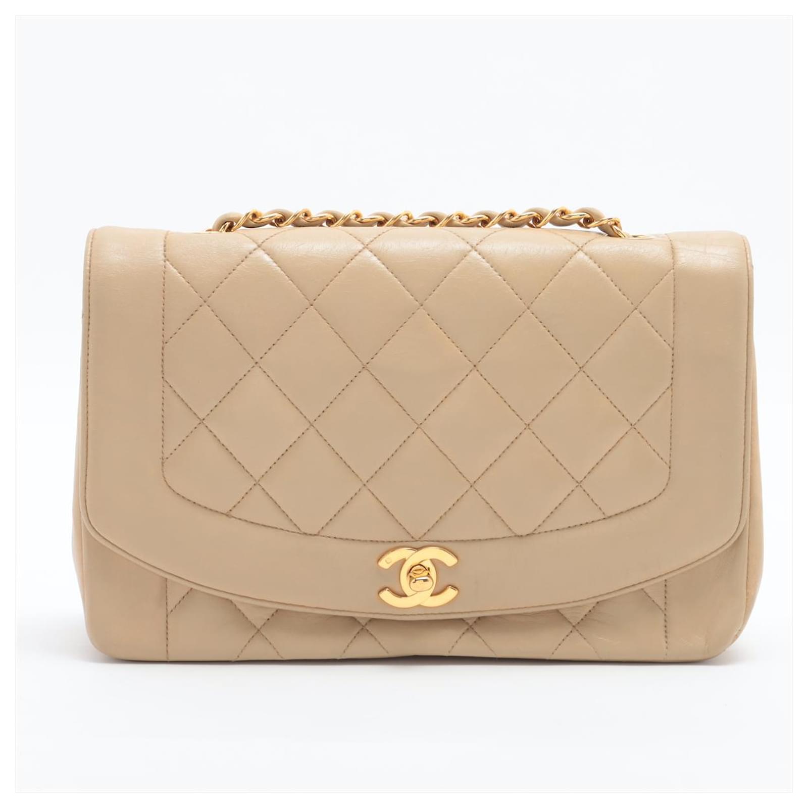 Chanel Diana Beige Leather ref.554960 - Joli Closet