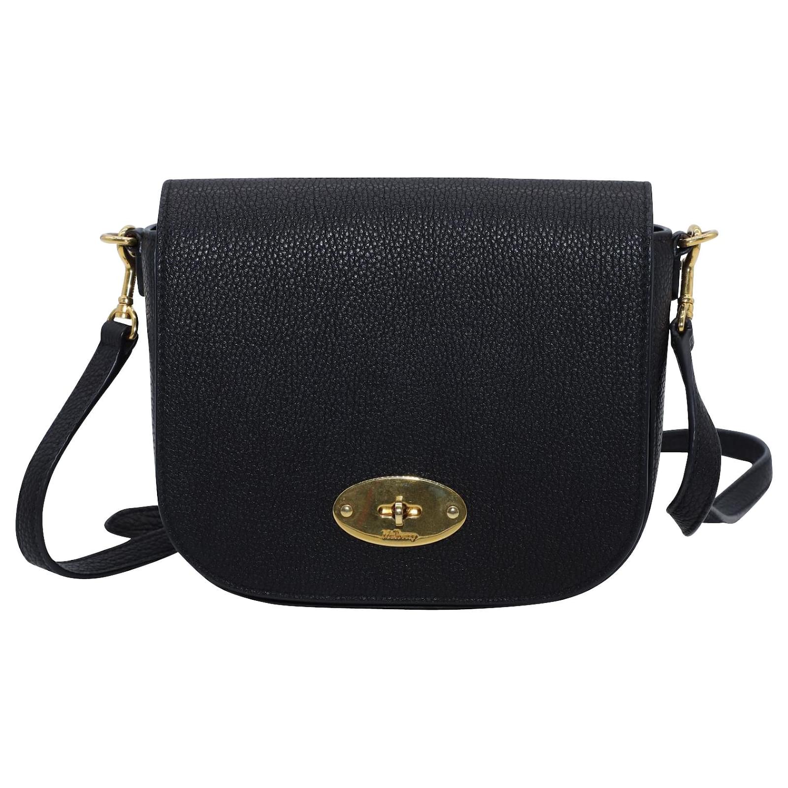 Mulberry Petit Sac Cartable Darley en Cuir Noir ref.560606 - Joli Closet