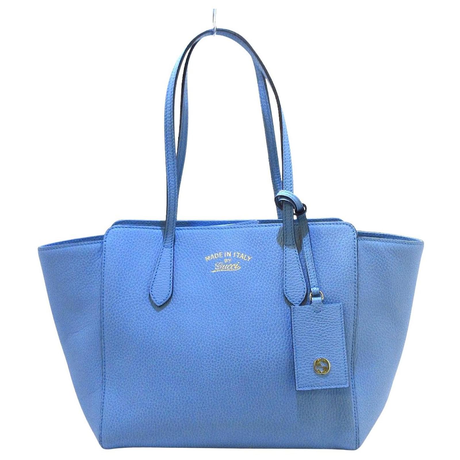 Gucci Swing Light blue Pony-style calfskin ref.561733 - Joli Closet