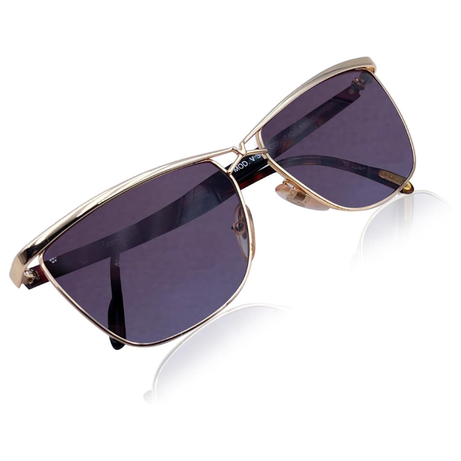 Versace Gianni Vintage Mint Gold Metal Lunettes de soleil V 30 58/12 ...